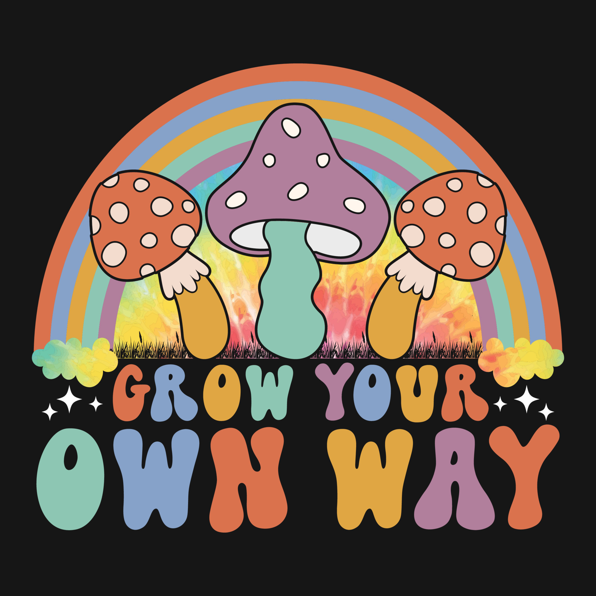 Mushroom Rainbow Lgbtq Gay Vector T Shirt Design 22163222 Vector Art At