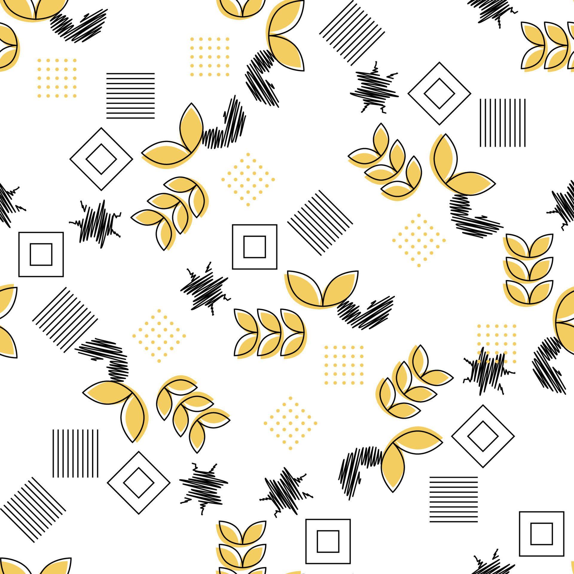 Seamless pattern of simple geometric shapes. Vector illustration. EPS10 ...