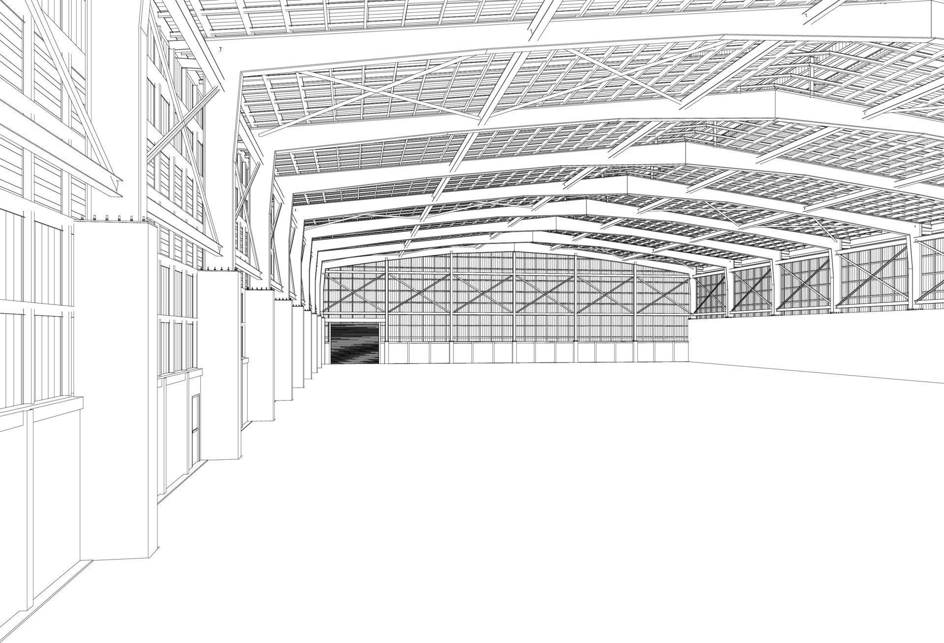 3D illustration of building structure 22165607 Vector Art at Vecteezy