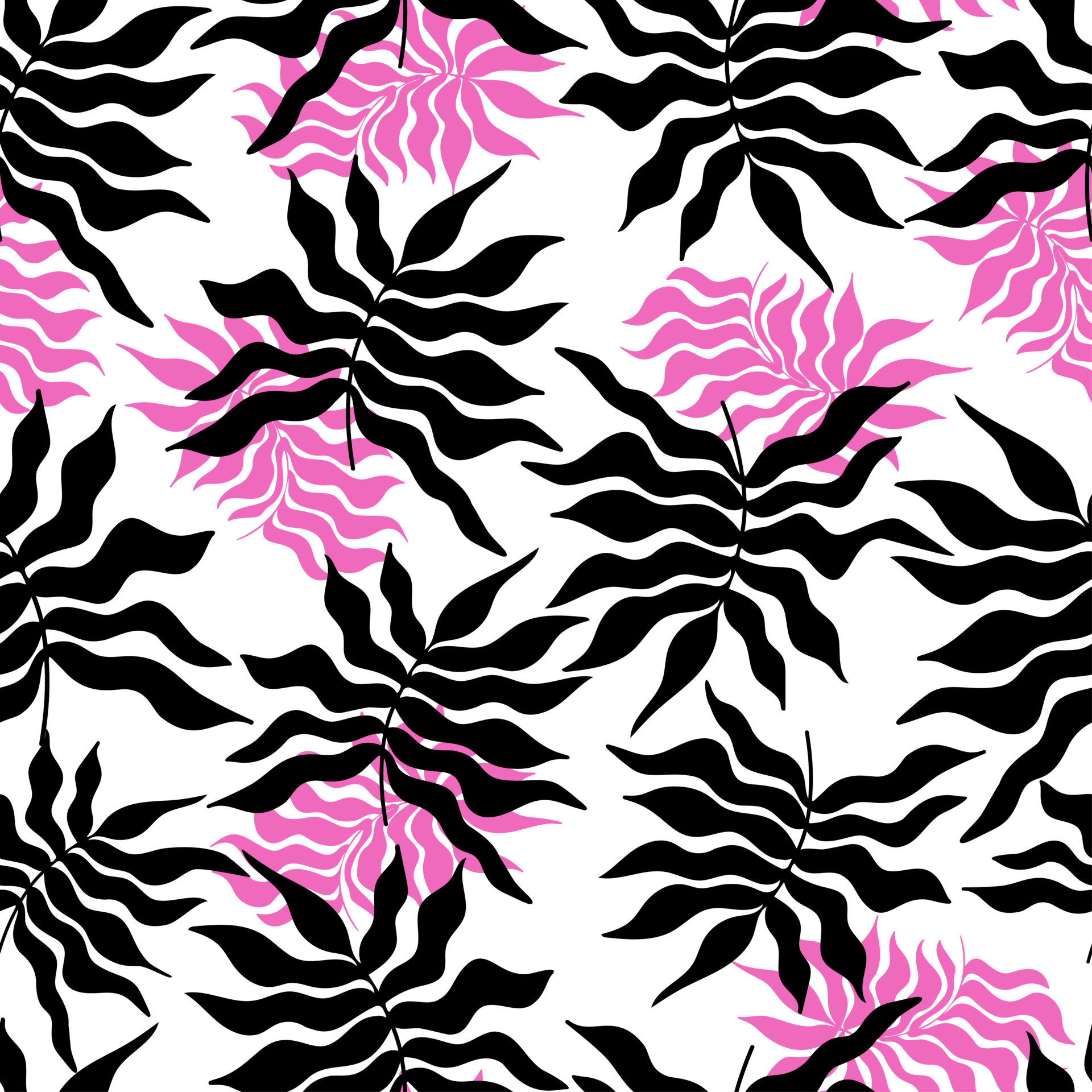 Tropical Leaves Seamless Pattern 22167464 Png