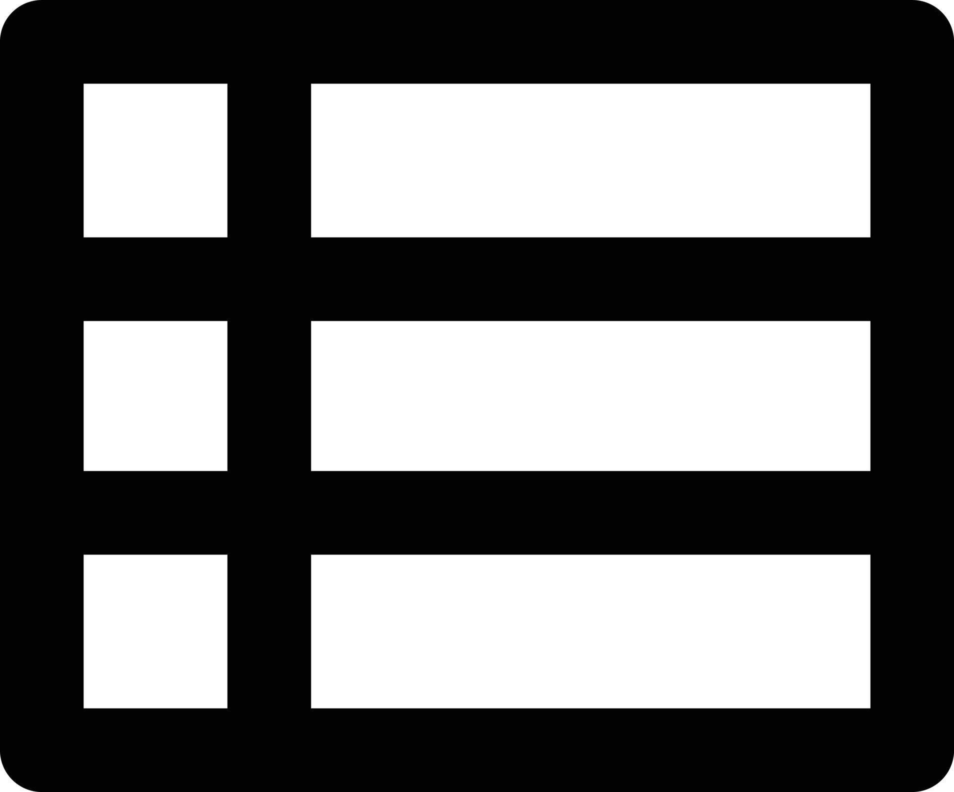 Table icon. Table of statistics sign vector . List icon . Website table ...