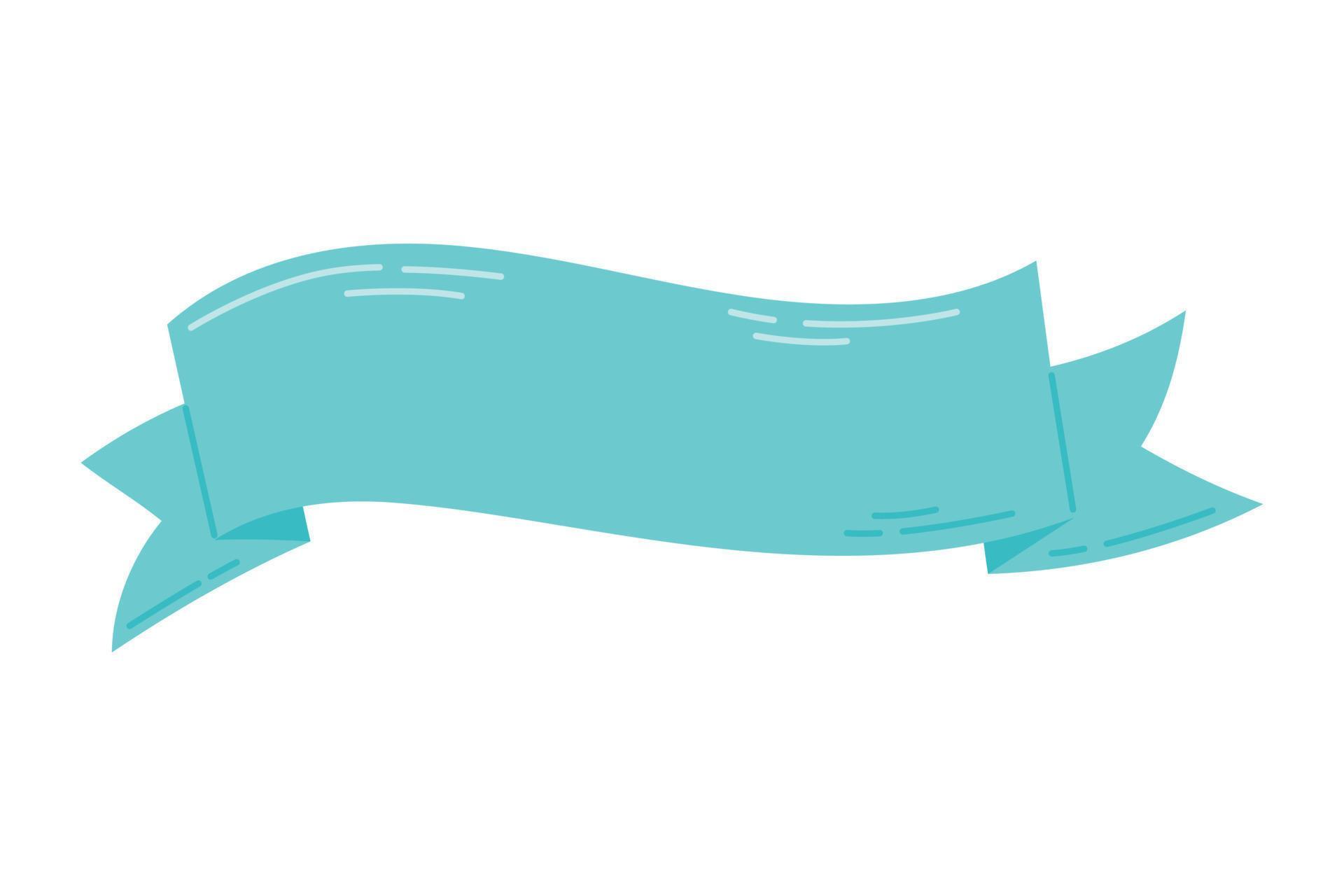 Vector isolated flat holiday award blue ribbon. 22167674 Vector Art at ...