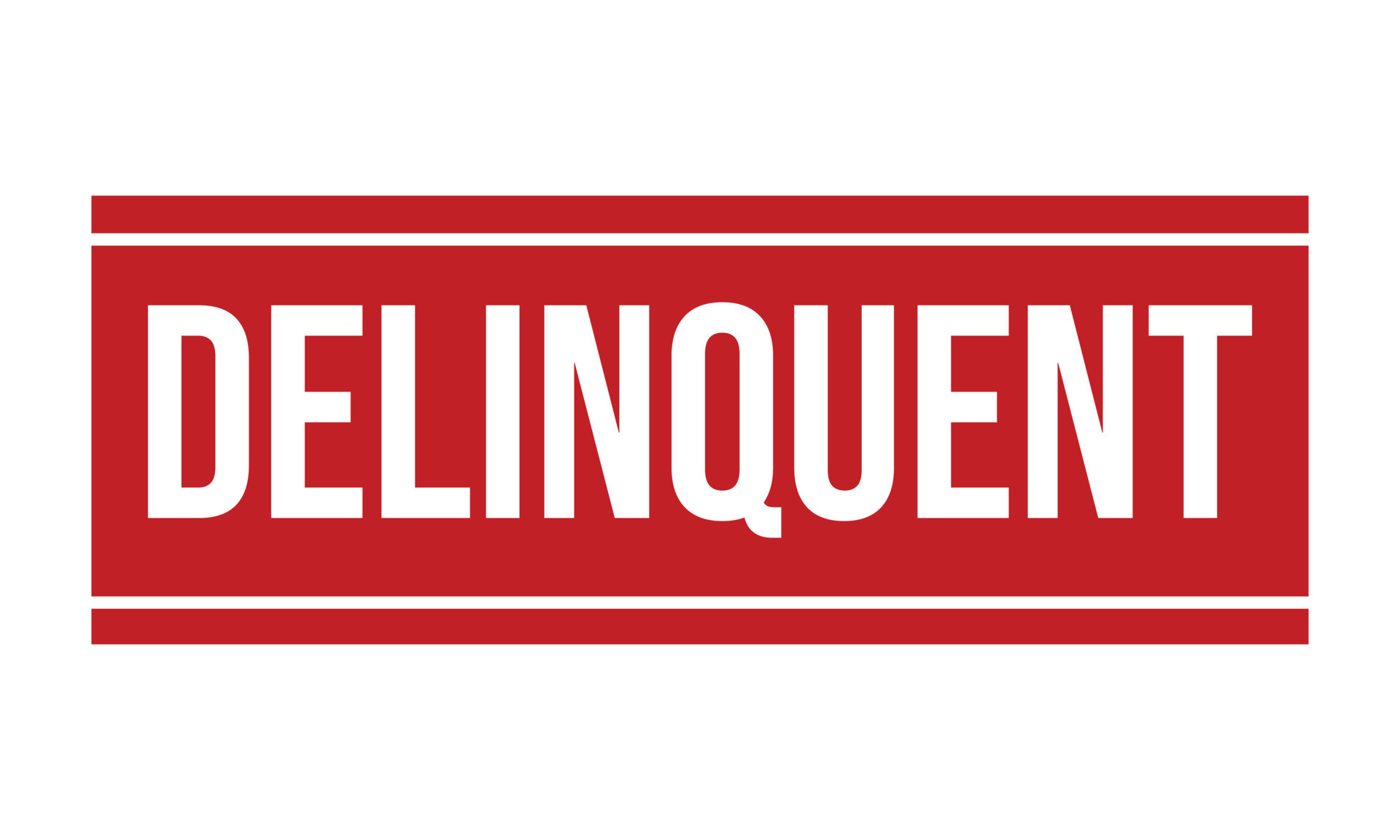 Delinquent Rubber Stamp Delinquent Grunge Stamp Seal Vector