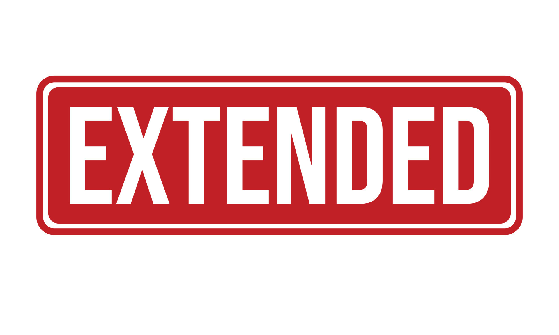 Extended Rubber Stamp. Extended Grunge Stamp Seal Vector Illustration ...