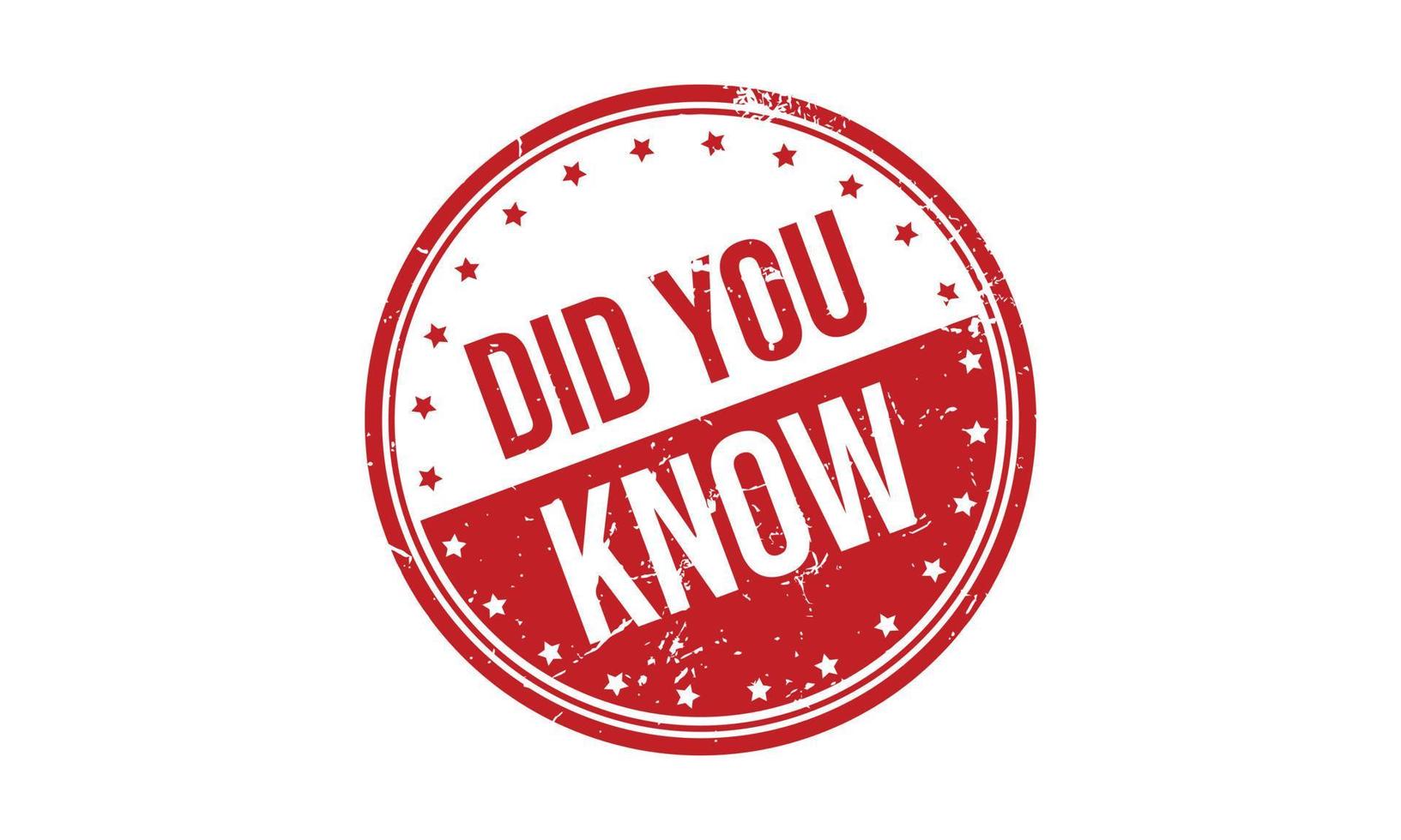 Did You Know Rubber Stamp. Did You Know Grunge Stamp Seal Vector ... Did You Know Rubber Stamp. Did You Know Grunge Stamp Seal Vector ...