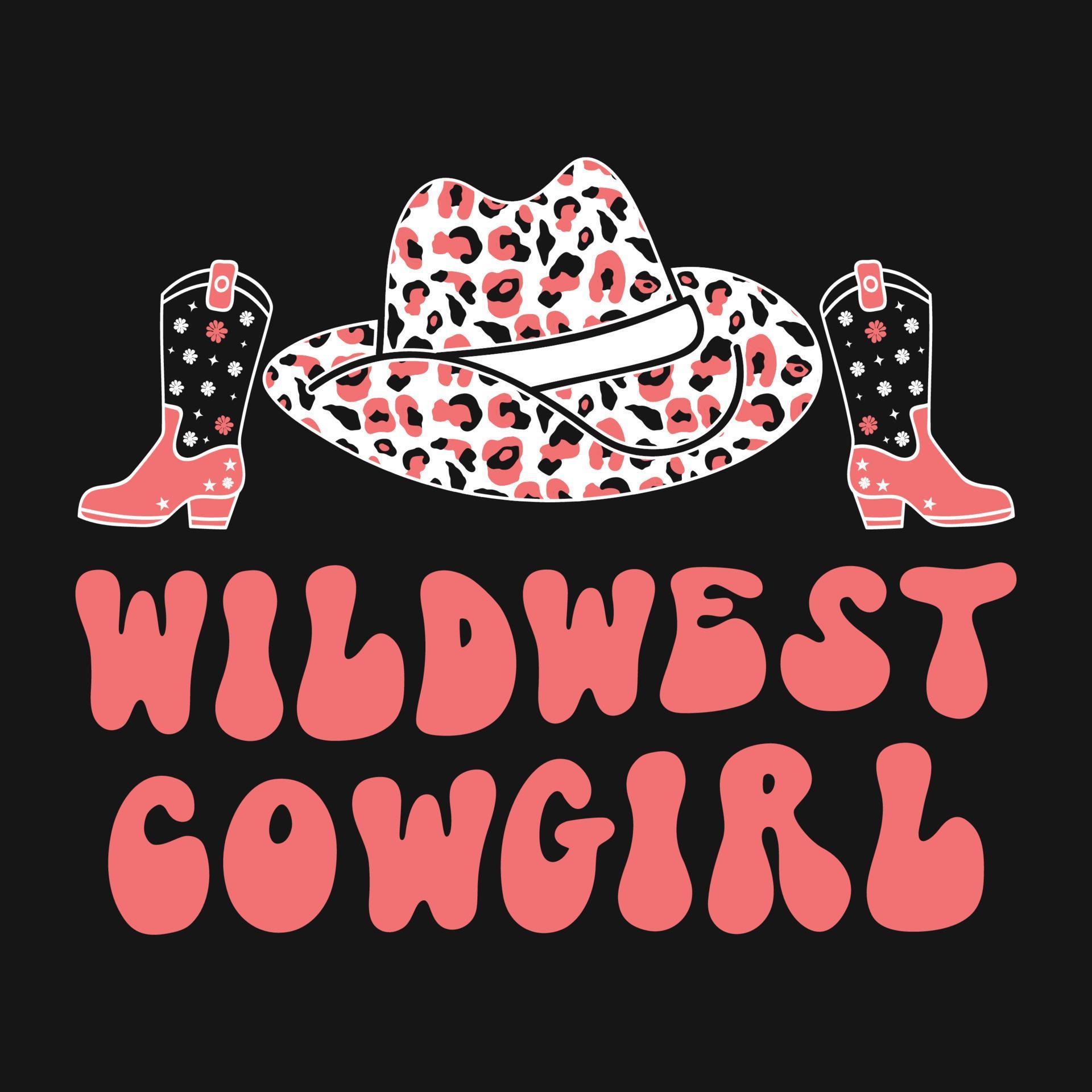 Western Cowgirl Vector T Shirt Design 22176256 Vector Art At Vecteezy