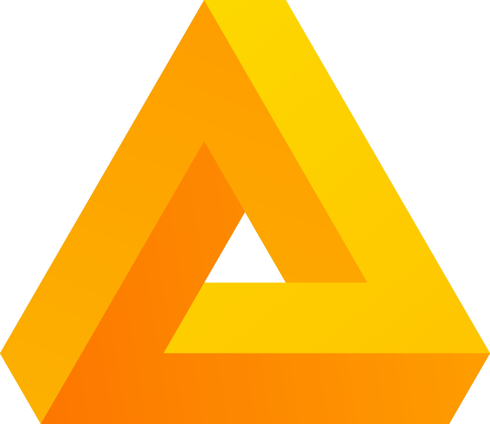 3d Optical Illusion Shape 3d Impossible Shape Of Triangle Vector Illustration Of Penrose 3d