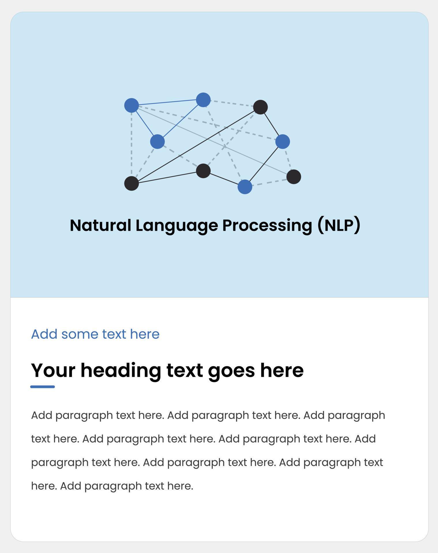 Natural language processing, neuro linguistic programming concept banner. NLP 22178667 Vector ...