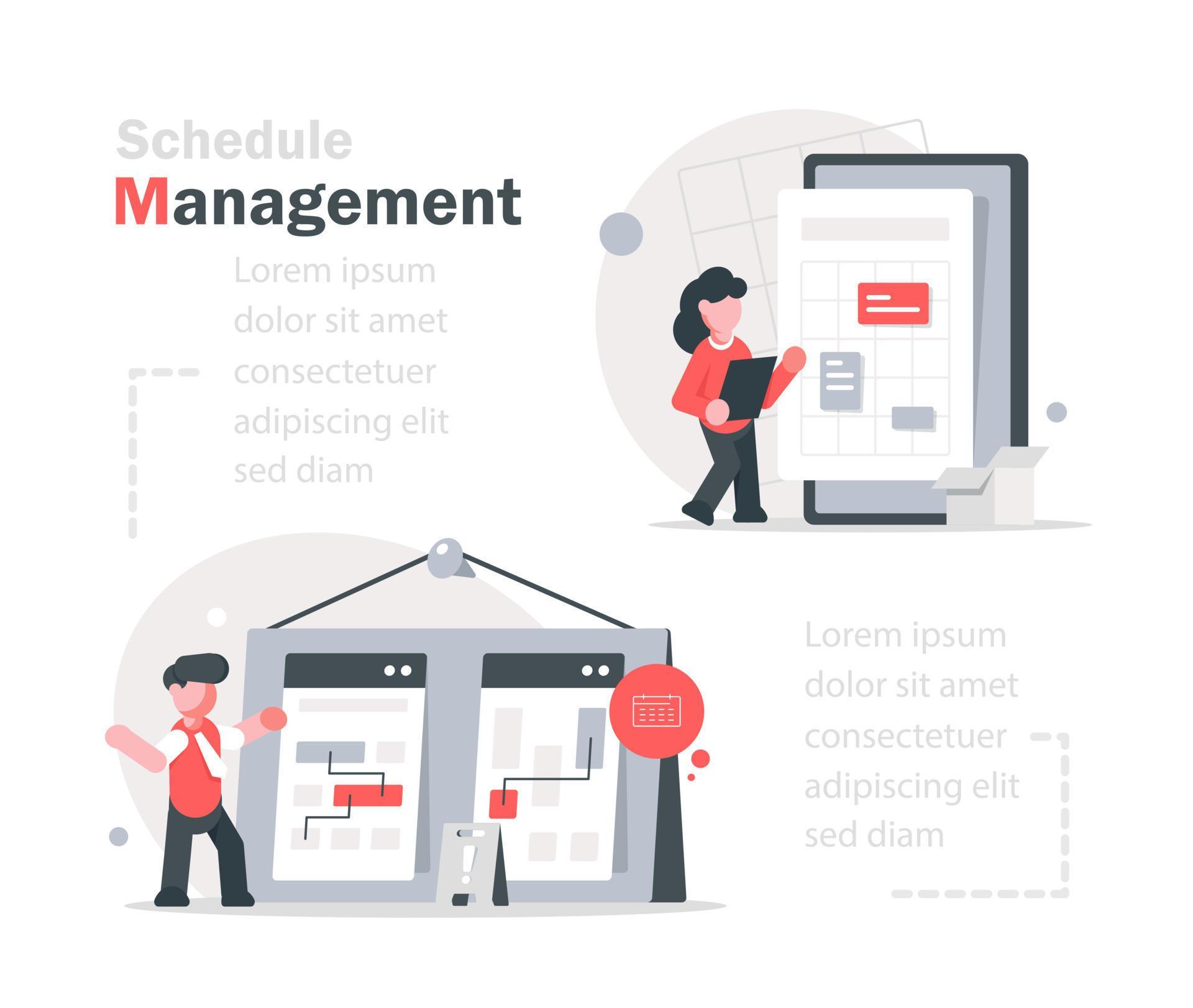 Time management concept planning, organization, working time. Time ...