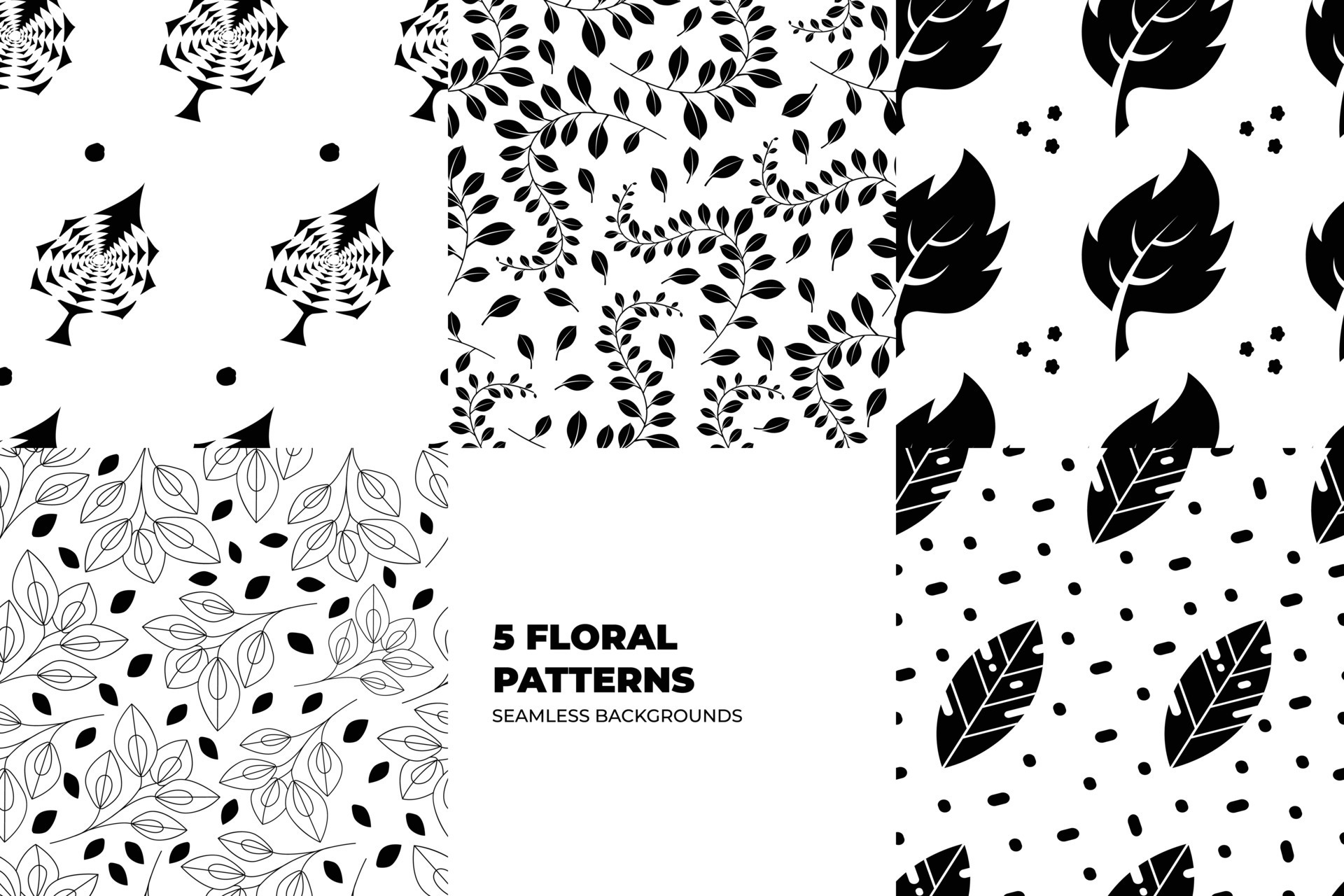 Abstract Botanical Background Set 22179907 Vector Art At Vecteezy