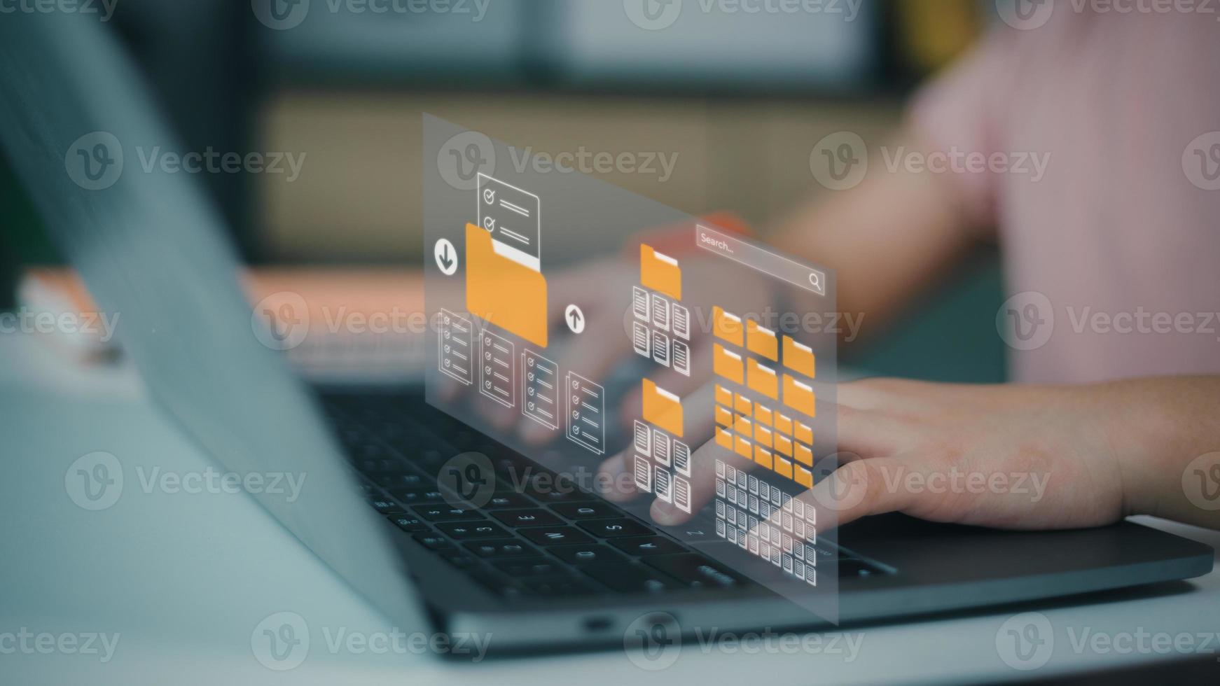 File storage and archiving. ERP. Folder structure. Online document ...