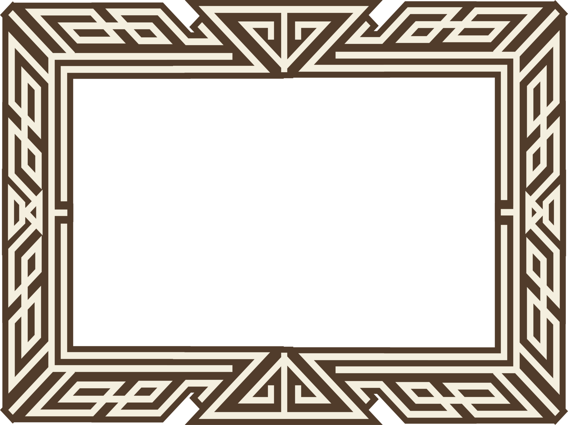 Abstract golden luxury frame. Horizontal decorative ornate frame ...