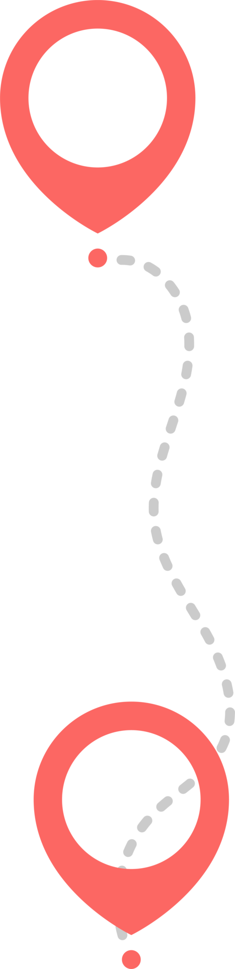 Route Icon With Pointer Pin And Dotted Path 22186249 Png