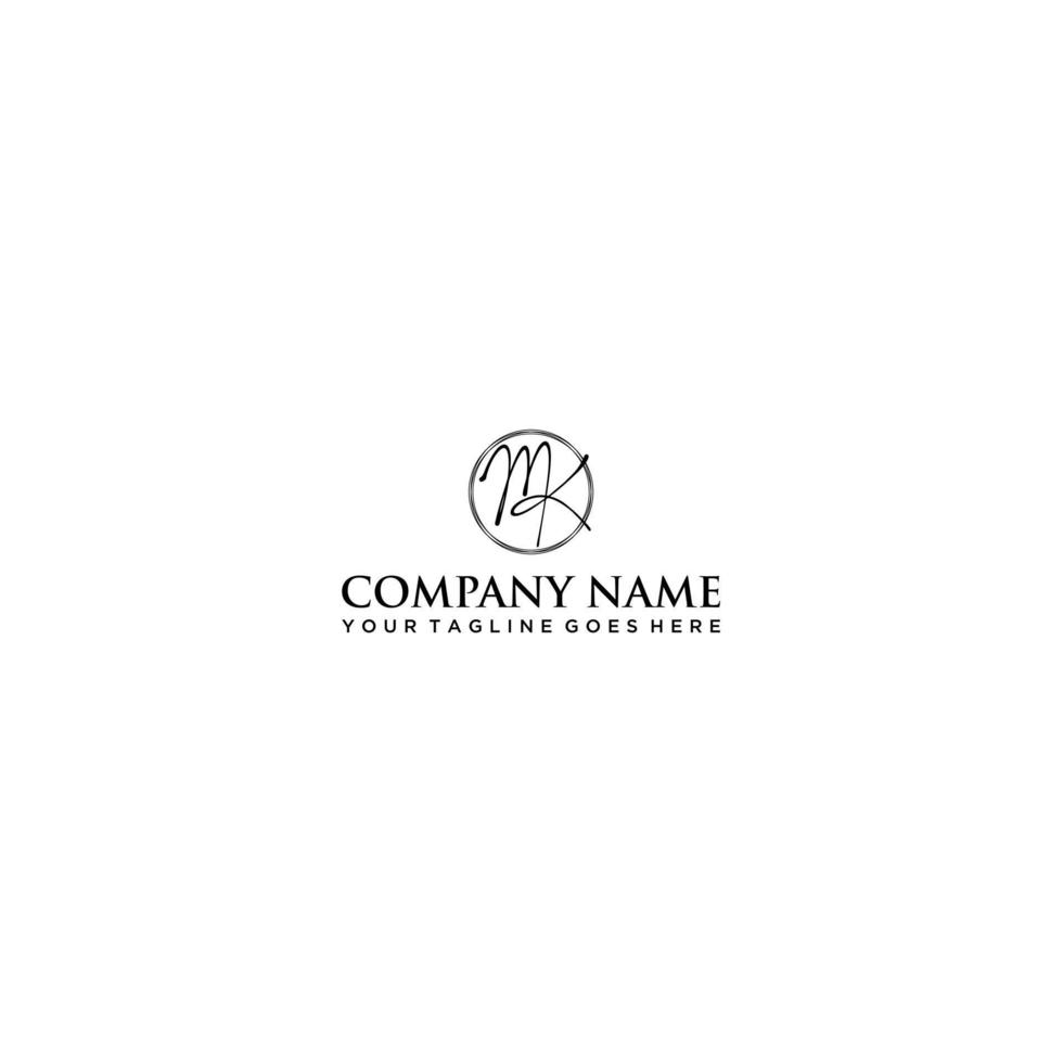 MK initial handwriting logo circle template vector 22191846 Vector Art ... MK initial handwriting logo circle template vector 22191846 Vector Art ...