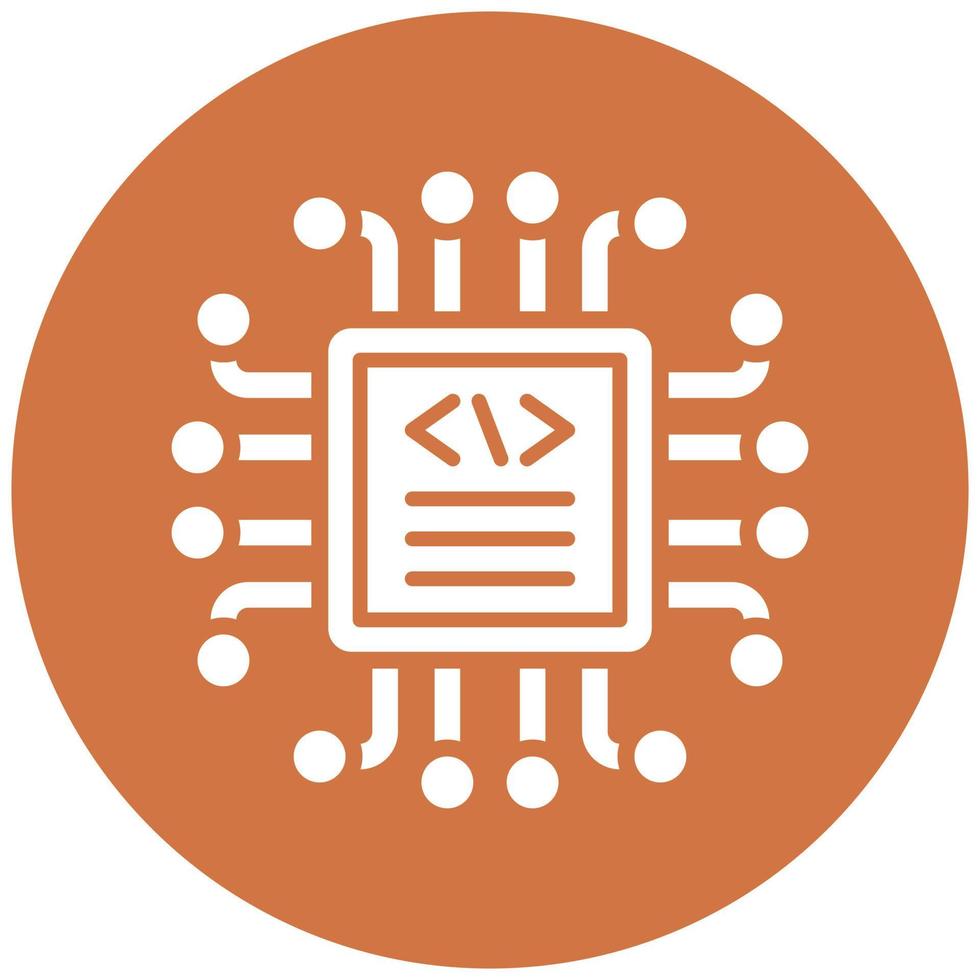 Vector Design Code Processor Vector Icon Style 22192912 Vector Art At