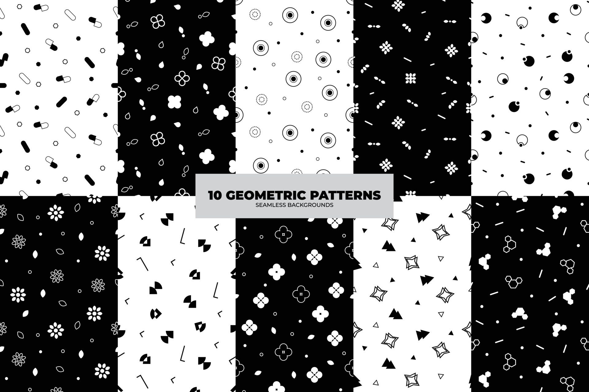 Geometric Background Set 22194504 Vector Art at Vecteezy