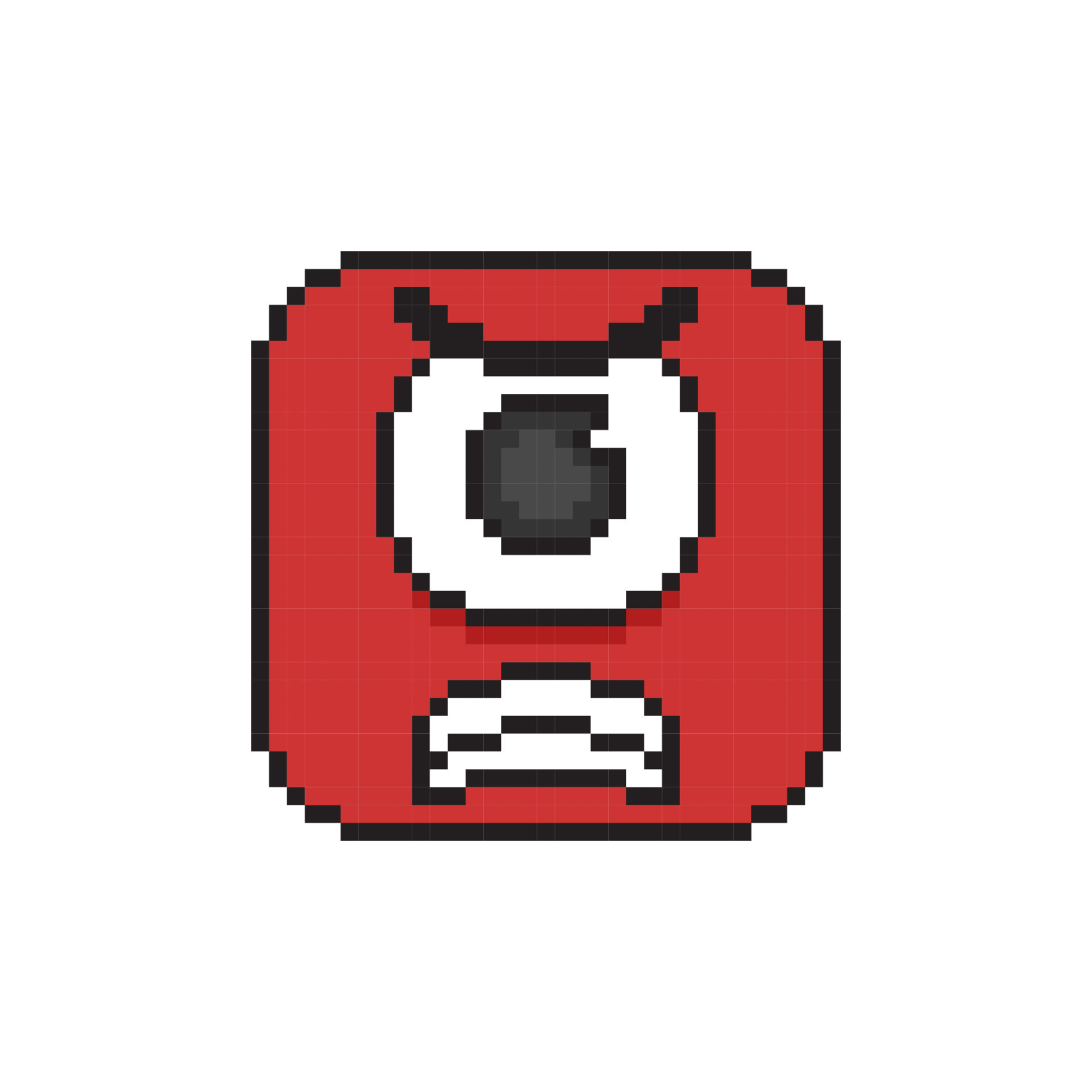 One Eye Red Character With Angry Face In Pixel Art Style 22205596 Vector Art At Vecteezy