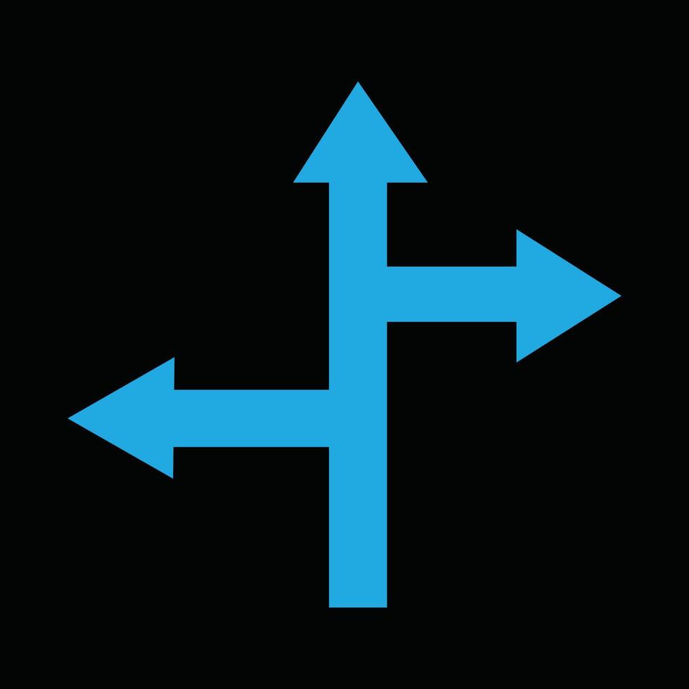Branching arrow flat vector 22205973 Vector Art at Vecteezy Branching arrow flat vector 22205973 Vector Art at Vecteezy