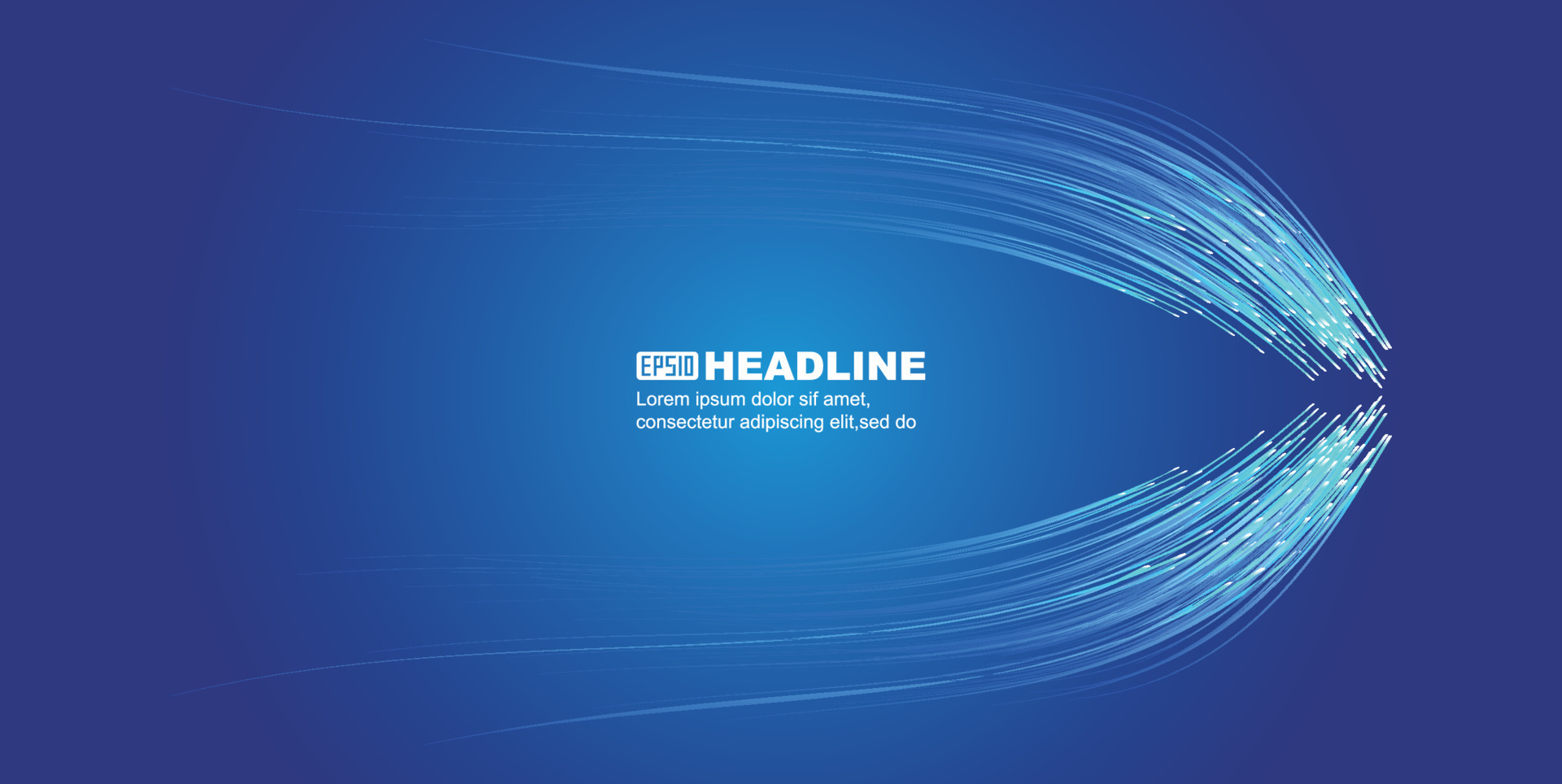 Blue Lines Of Technology Stretching Symmetrically Into The Distance 22212626 Vector Art At Vecteezy