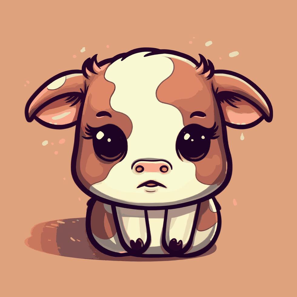 Cute Cow Illustration 22213740 Vector Art At Vecteezy