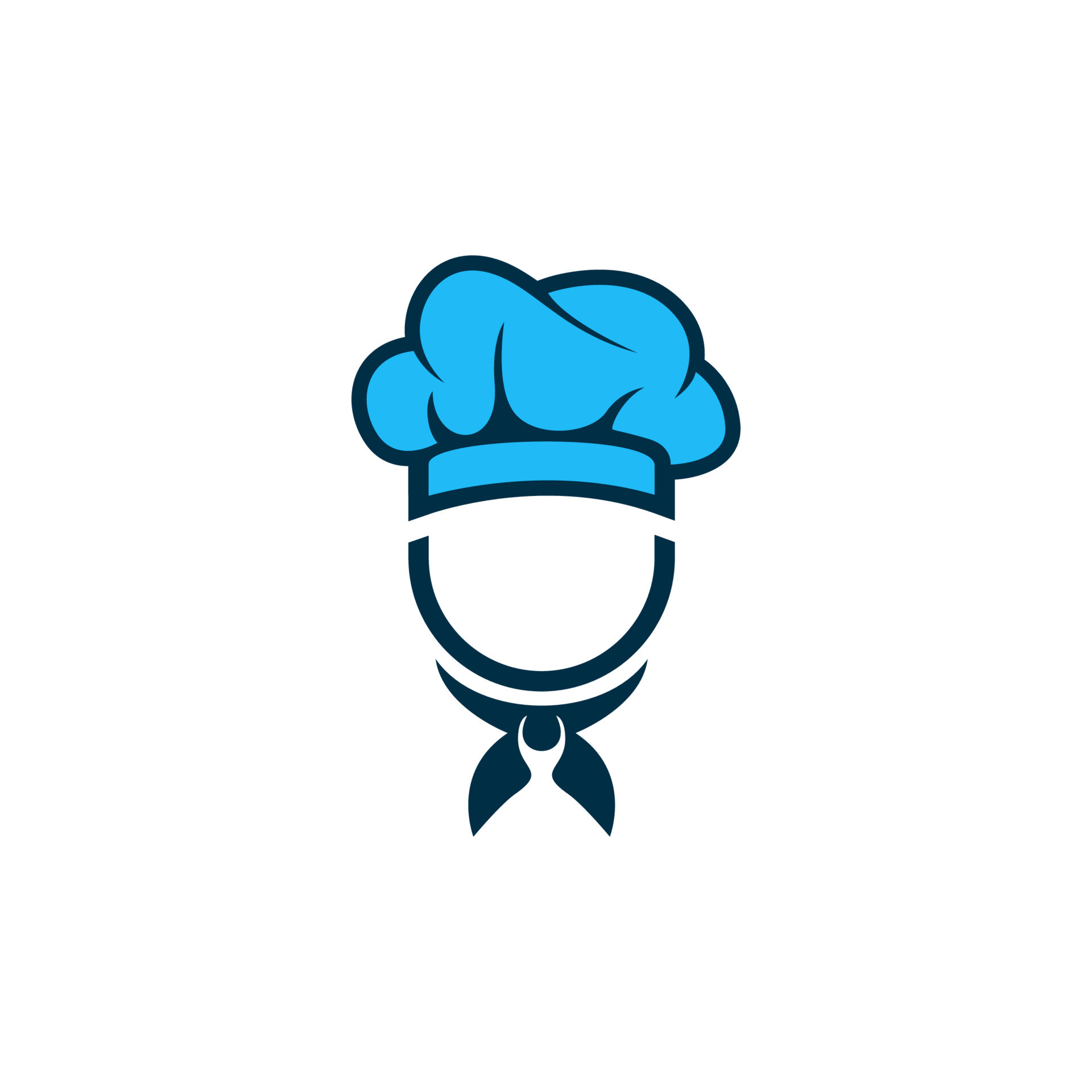 Chef hat with beard and mustache on white background 22214732 Vector ...