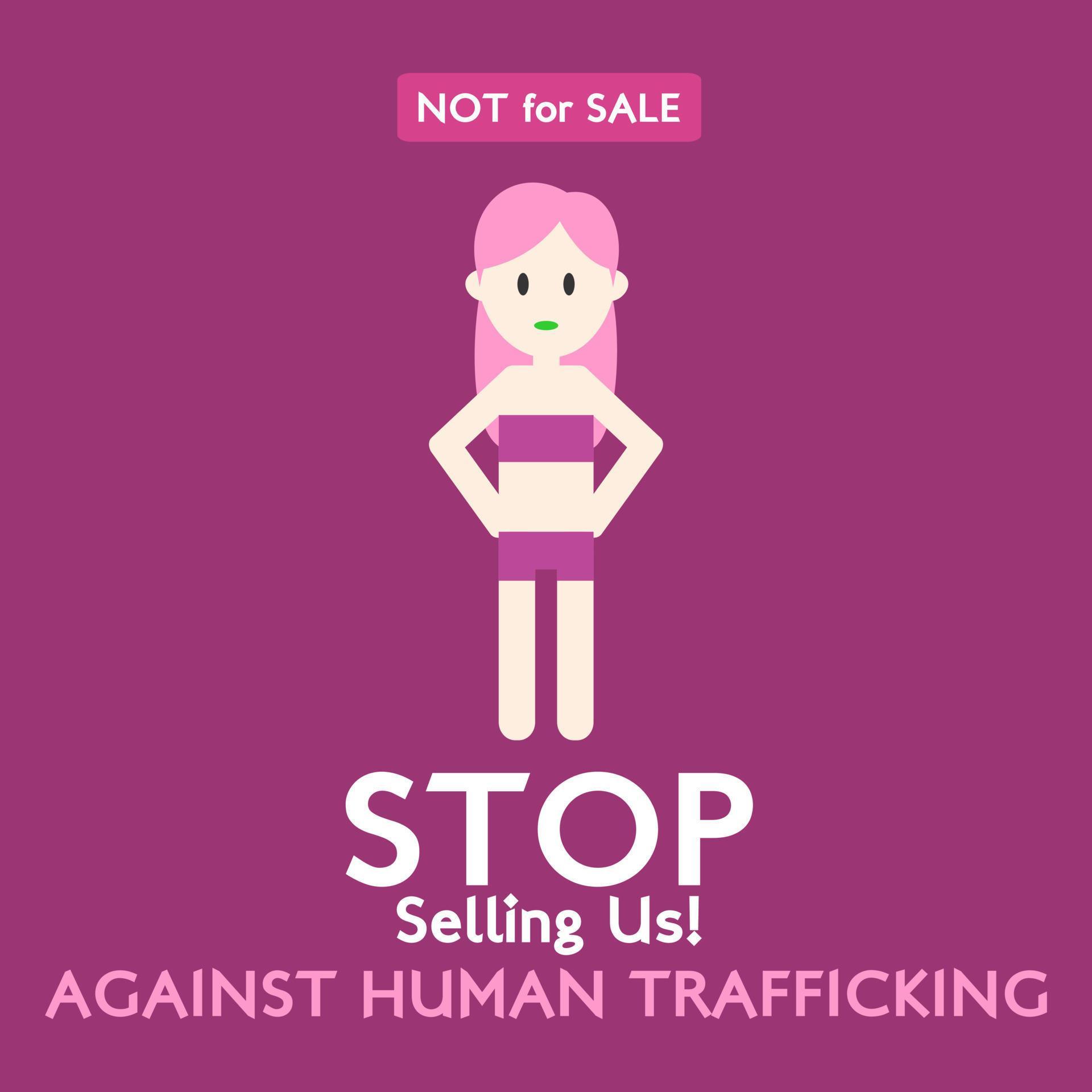 Stop Human Trafficking Awareness Day Vector Design 22217530 Vector Art