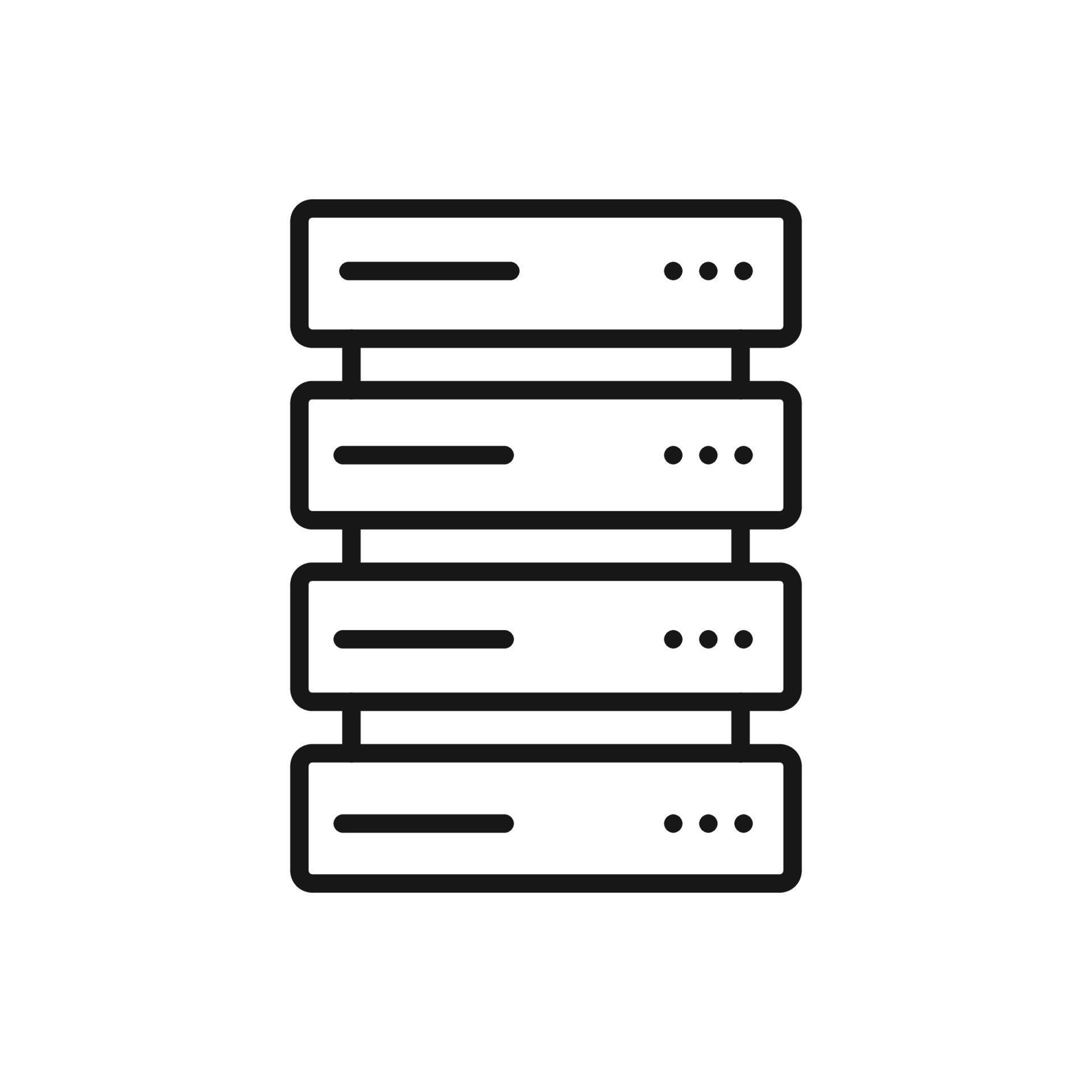 Editable Icon of Database, Vector illustration isolated on white ...