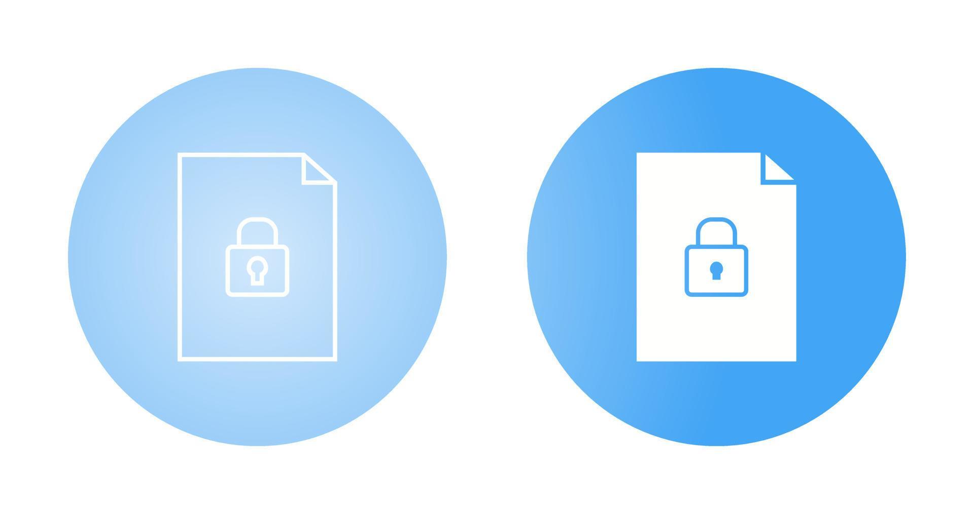 Secure Document Vector Icon 22218539 Vector Art at Vecteezy