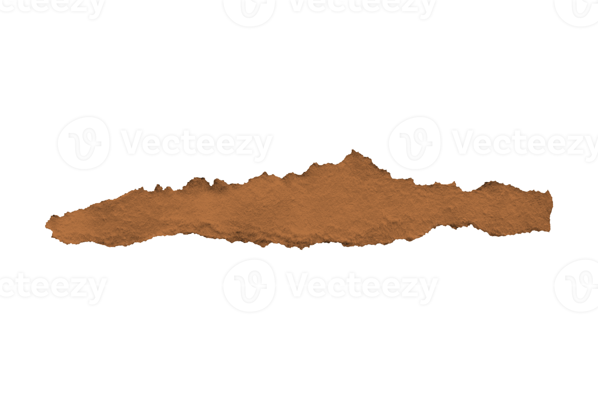 Brown torn paper isolated on a transparent background 22220047 PNG