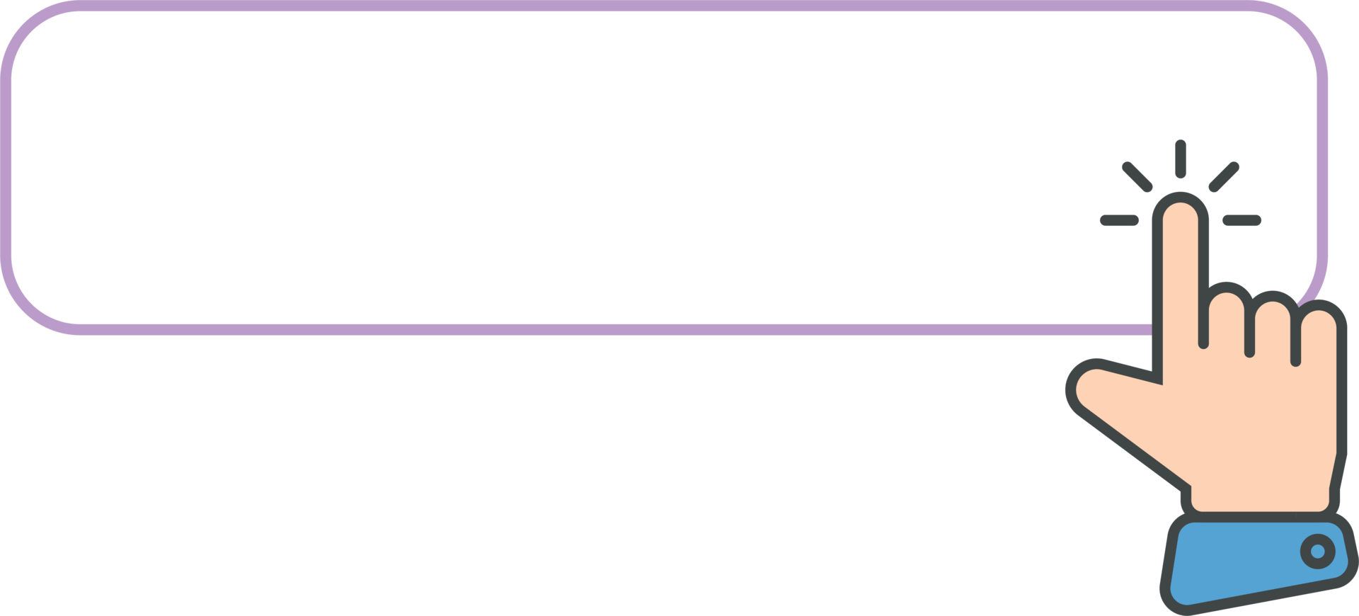 Click cursor icon with click here button 22220293 PNG