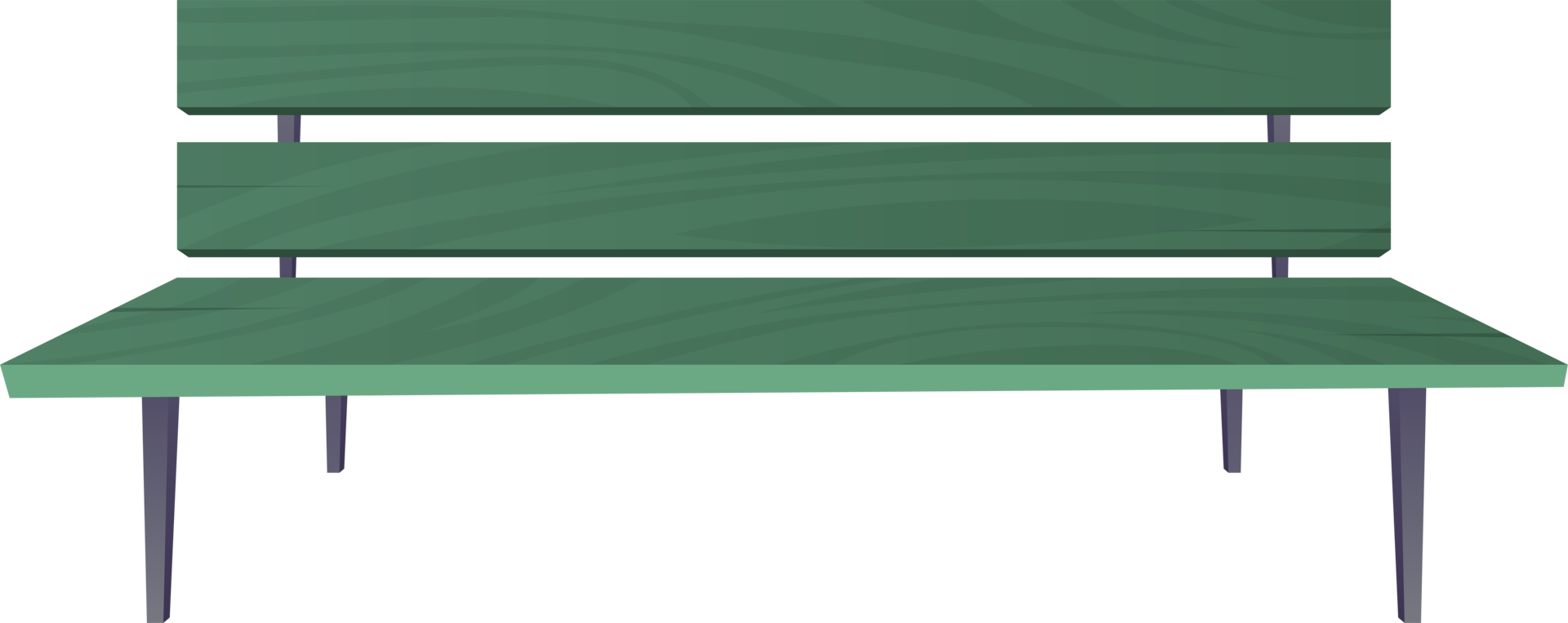 Park Bench In Cartoon Style 22221129 Png