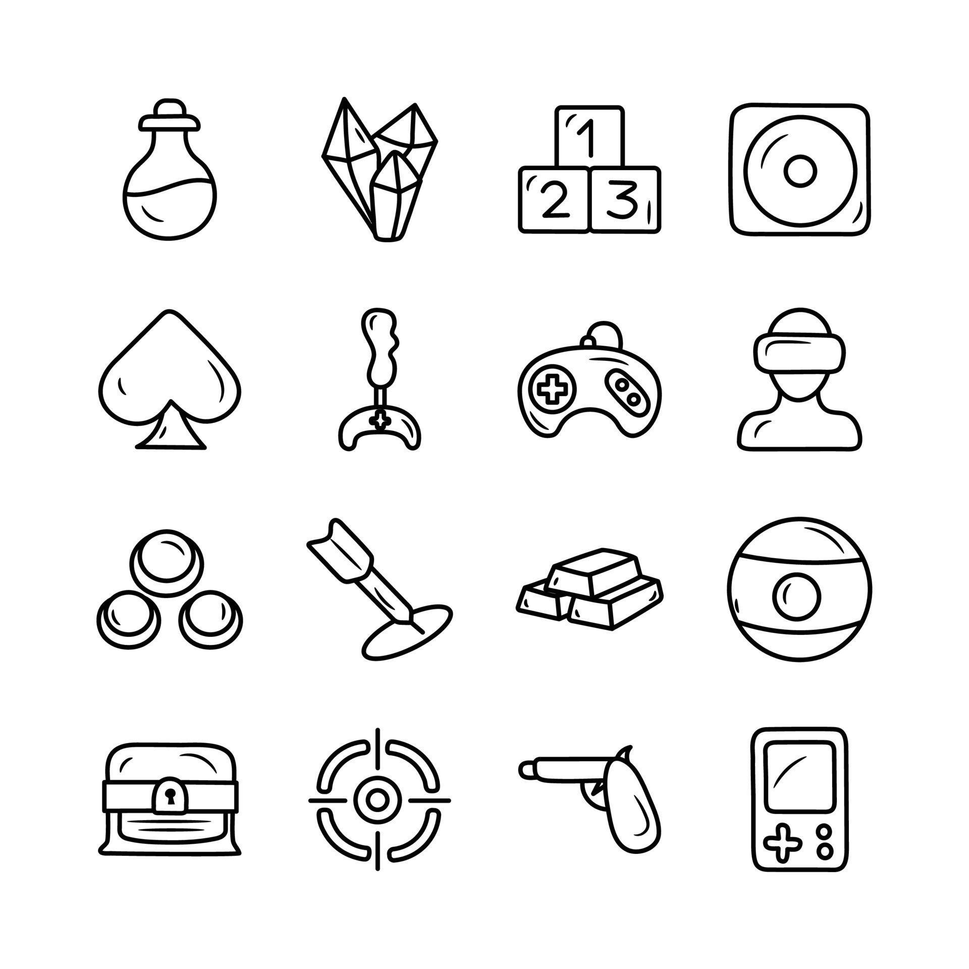 Gamification Vector Outline Icon Design Illustration Gamification