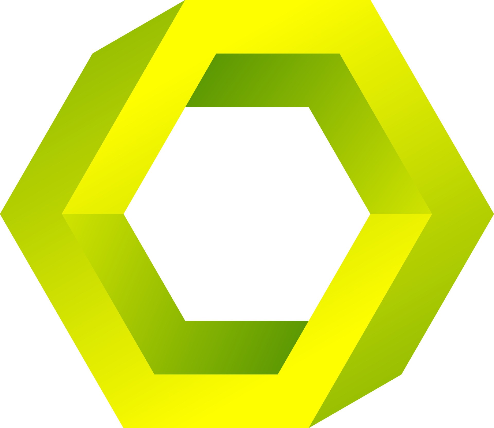 3d Optical Illusion Of Impossible Shape 3d Infinity Shape Of Hexagon Vector Illustration Of