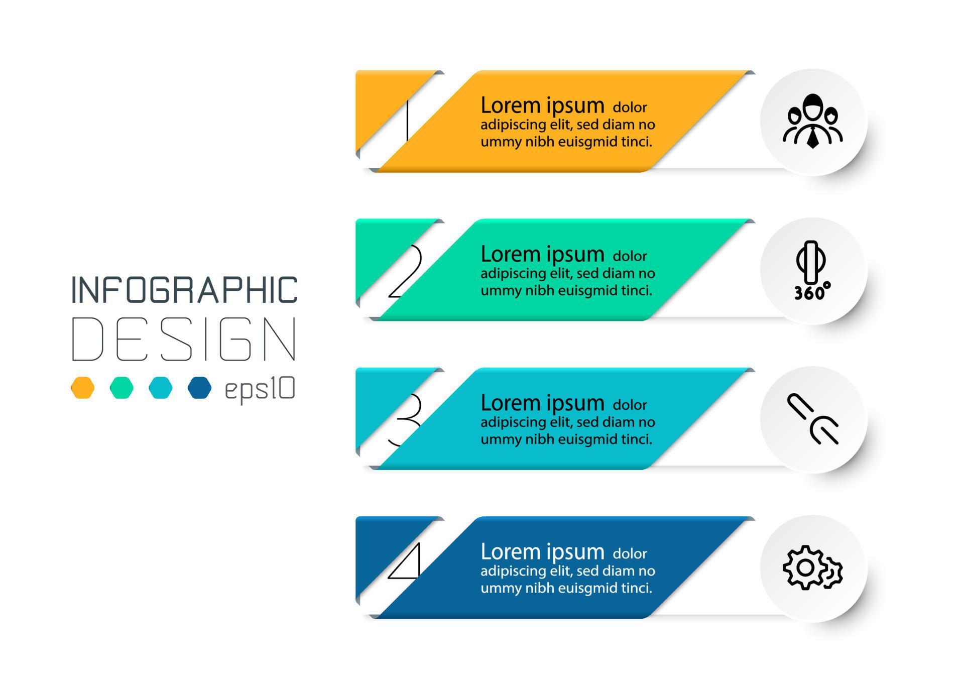 Infographic template business concept with workflow. 22227380 Vector ...