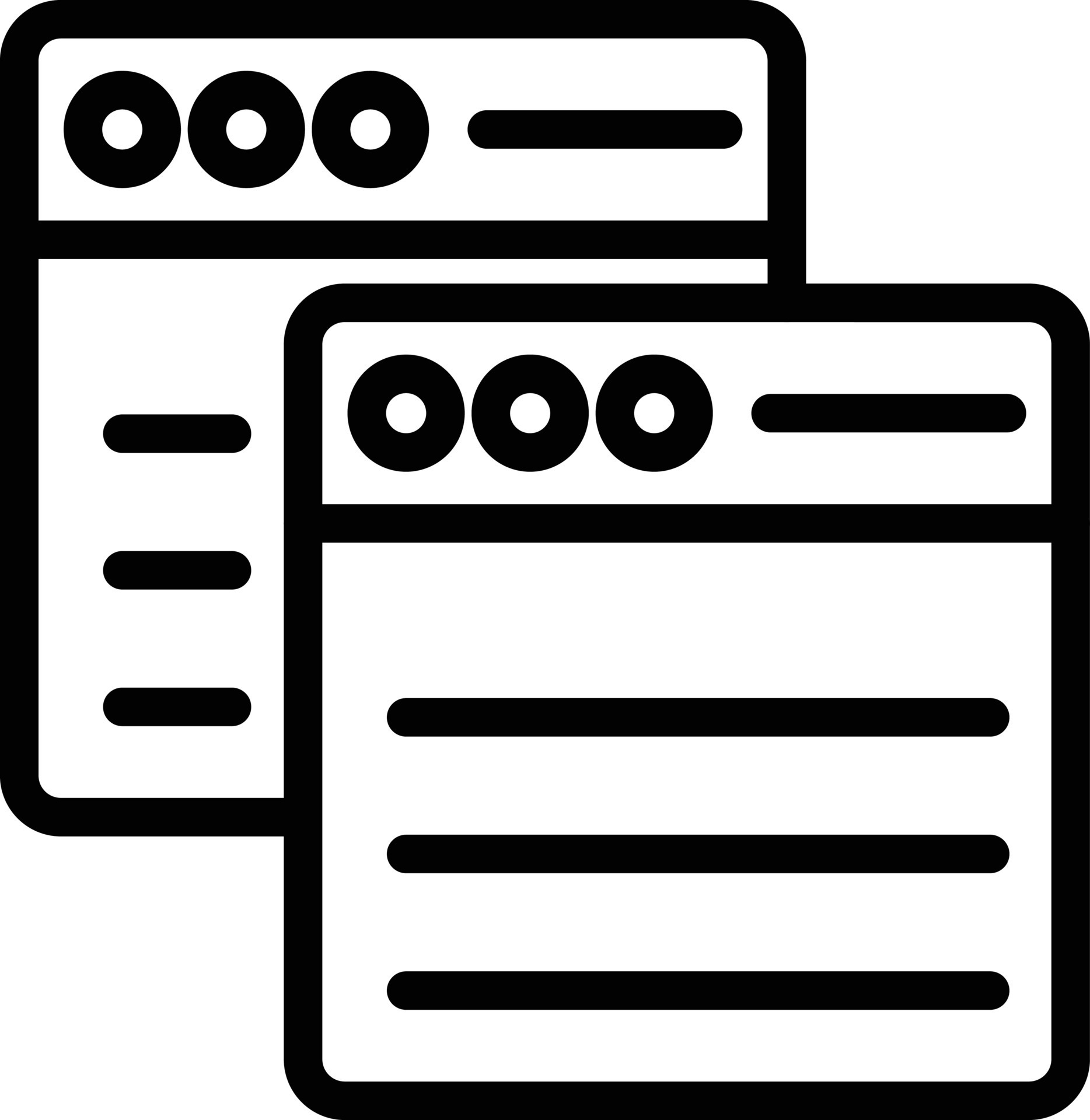Vector Design Duplicate Browser Icon Style 22230459 Vector Art At Vecteezy