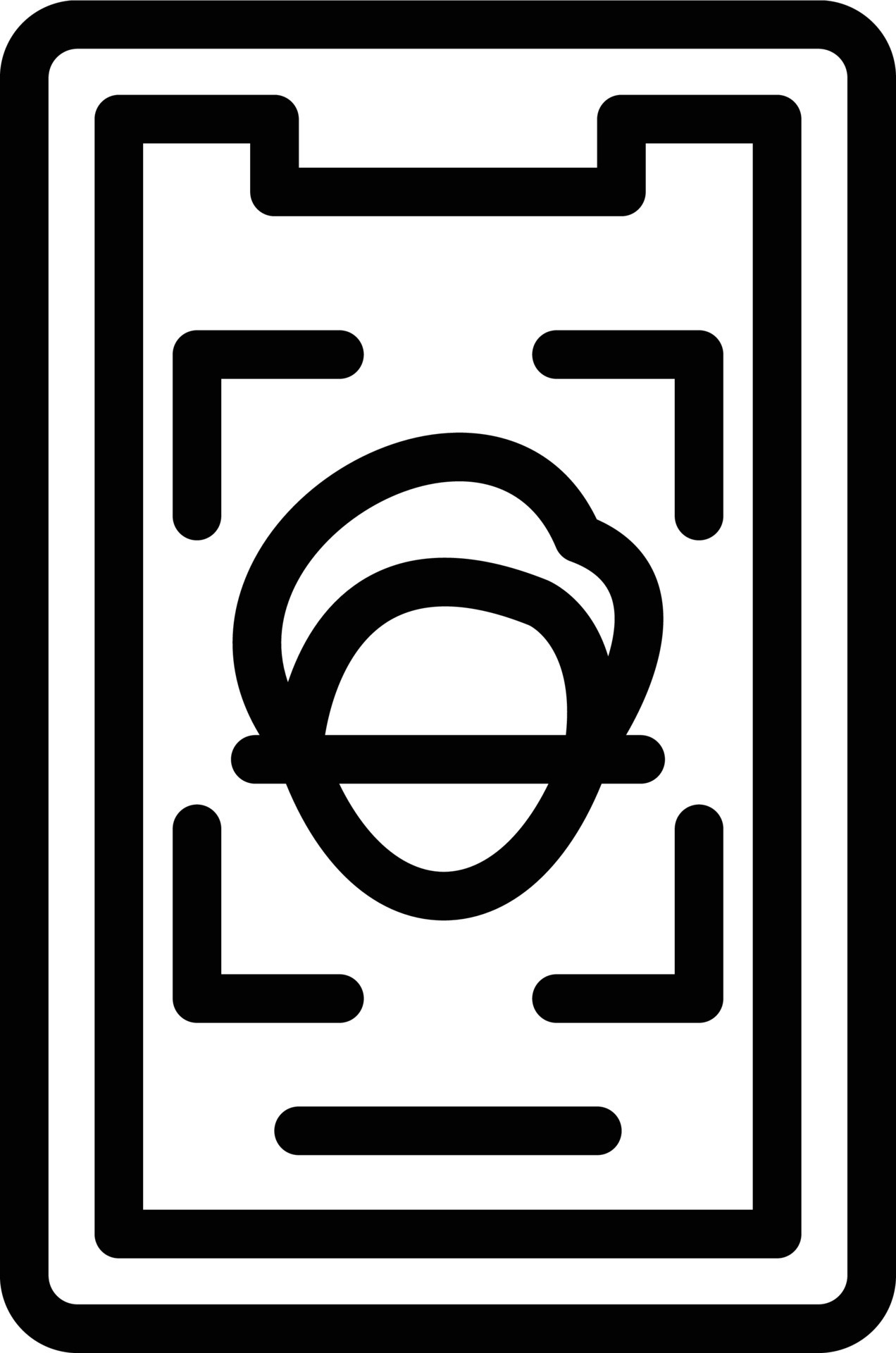 Vector Design Mobile Face Scan Icon Style 22230527 Vector Art at Vecteezy