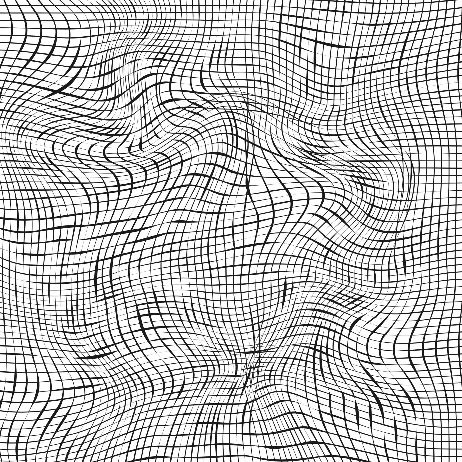 Monochrome Black thin line waves abstract background distorted line shapes abstract lines ...