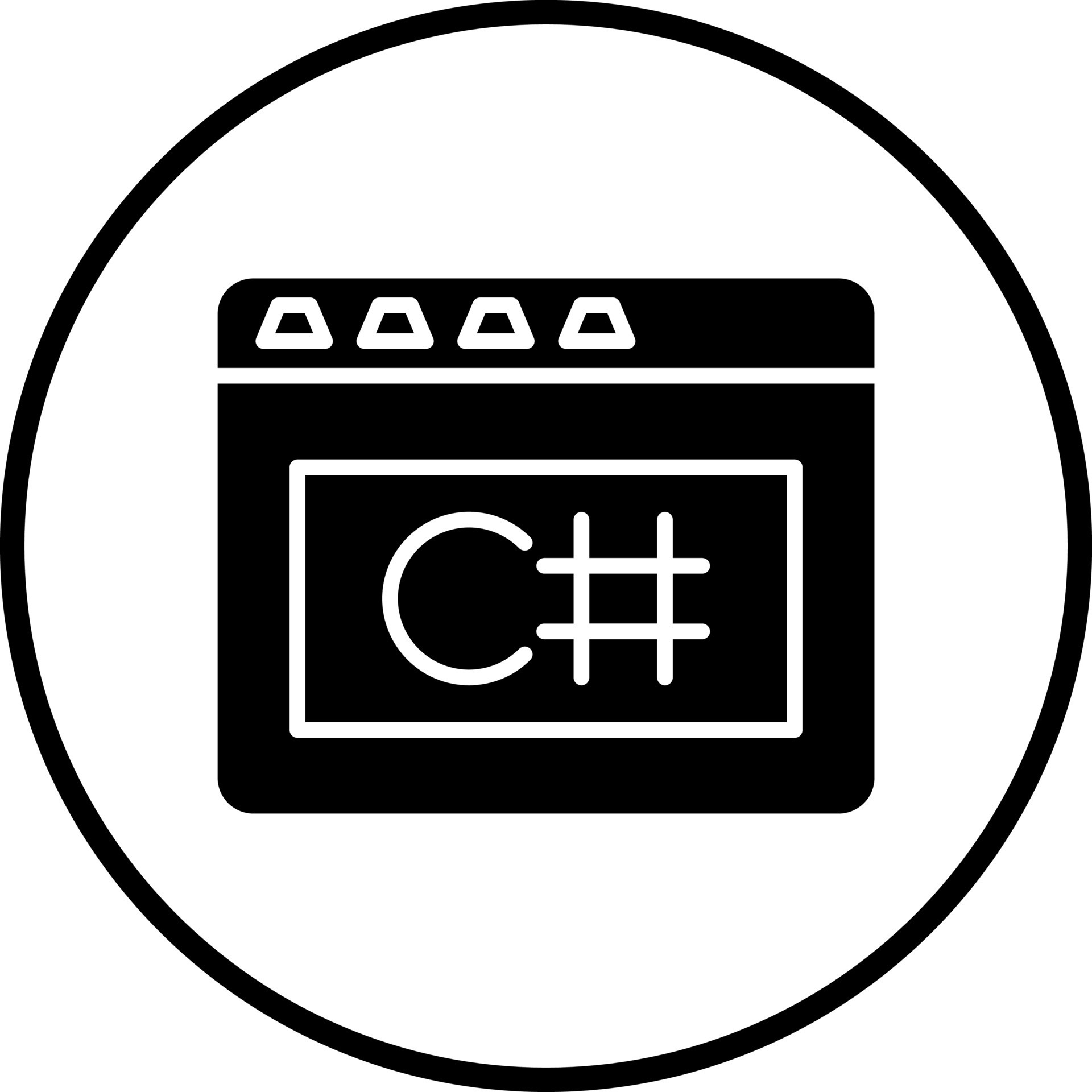 Vector Design C Sharp Vector Icon Style 22232006 Vector Art at Vecteezy