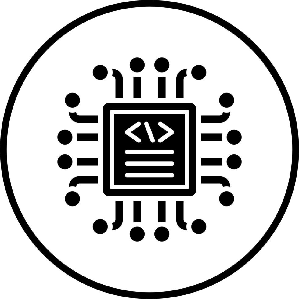 Vector Design Code Processor Vector Icon Style 22232008 Vector Art At