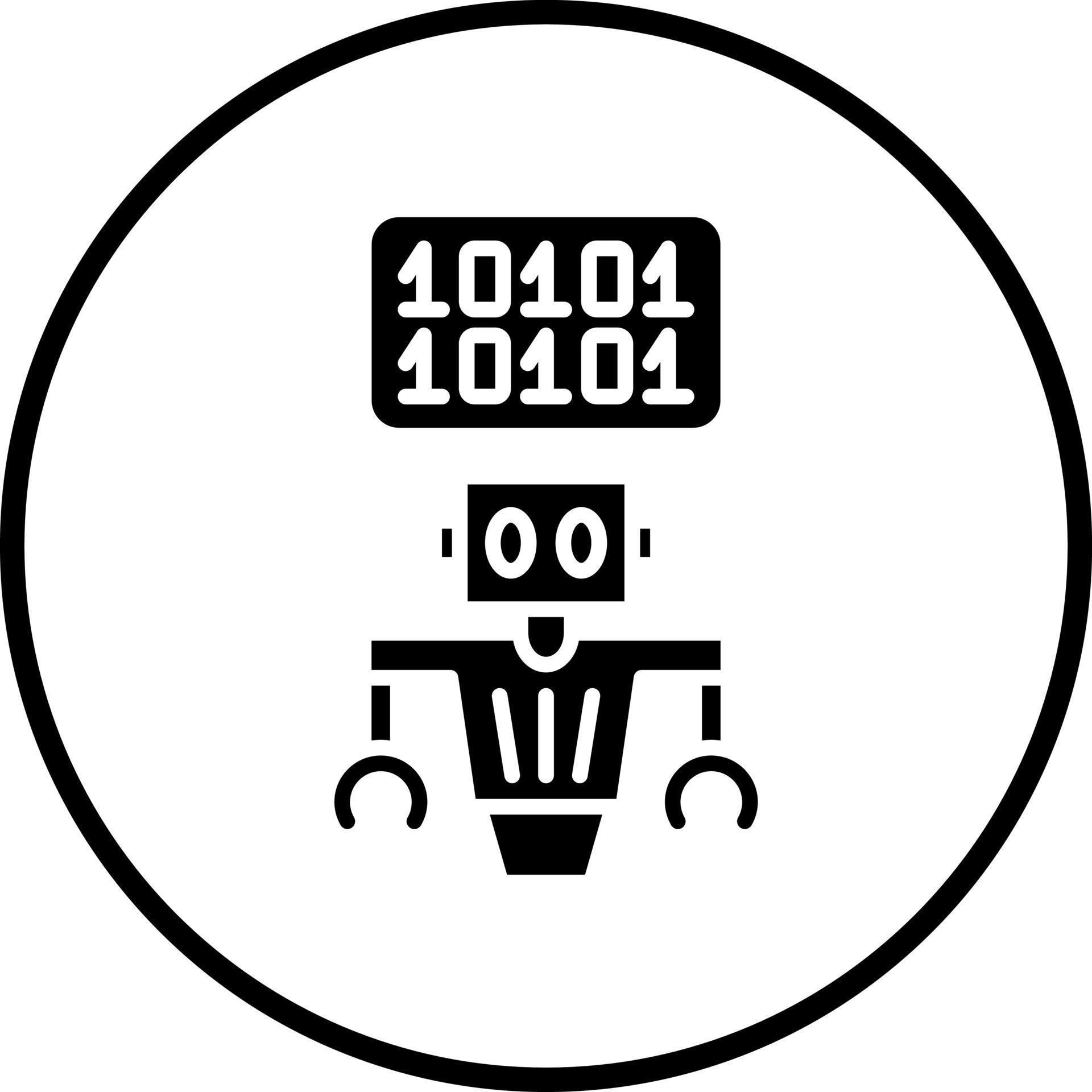 Vector Design Binary Code Vector Icon Style 22232987 Vector Art At Vecteezy