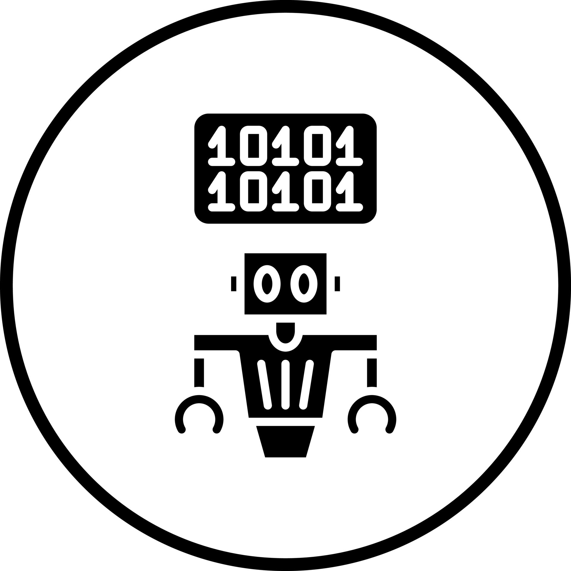 Vector Design Binary Code Vector Icon Style 22232987 Vector Art At Vecteezy