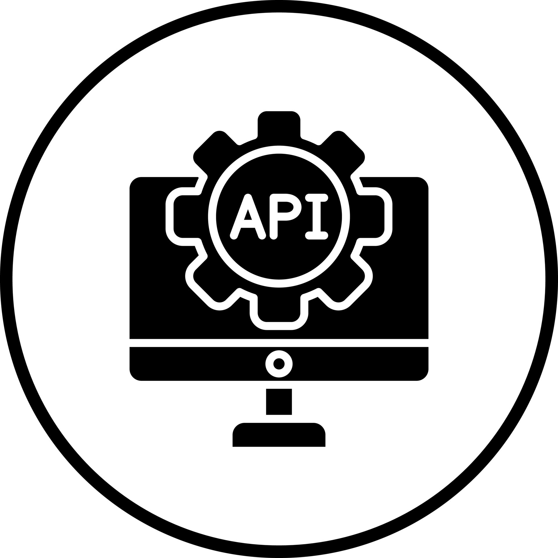 Api Vector Icon Style 22235507 Vector Art At Vecteezy
