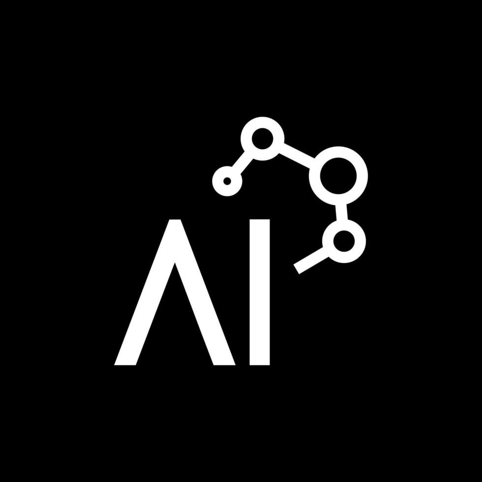 artificial intelligence icon set in line style, machine learning, smart robotic and cloud ...