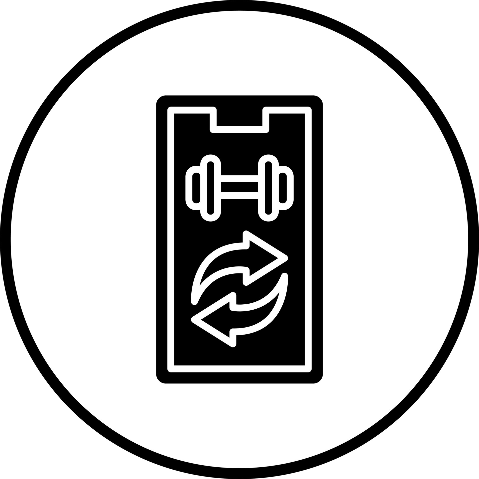 Data Synchronization Vector Icon Style 22236390 Vector Art At Vecteezy