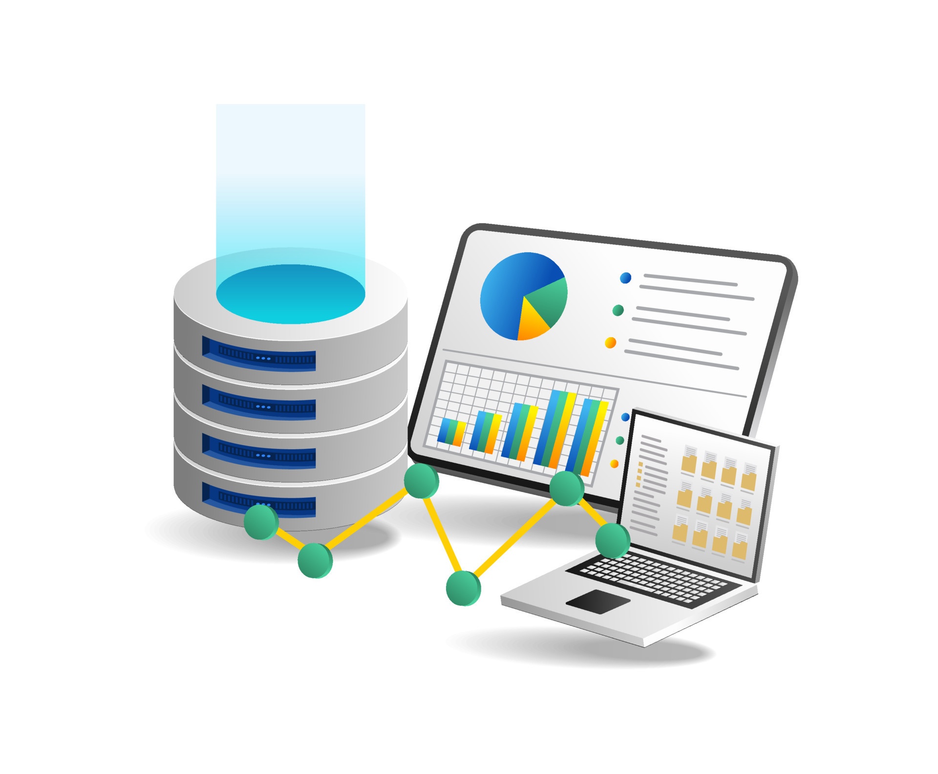 Data center concept with icon design, vector illustration 10 eps ...