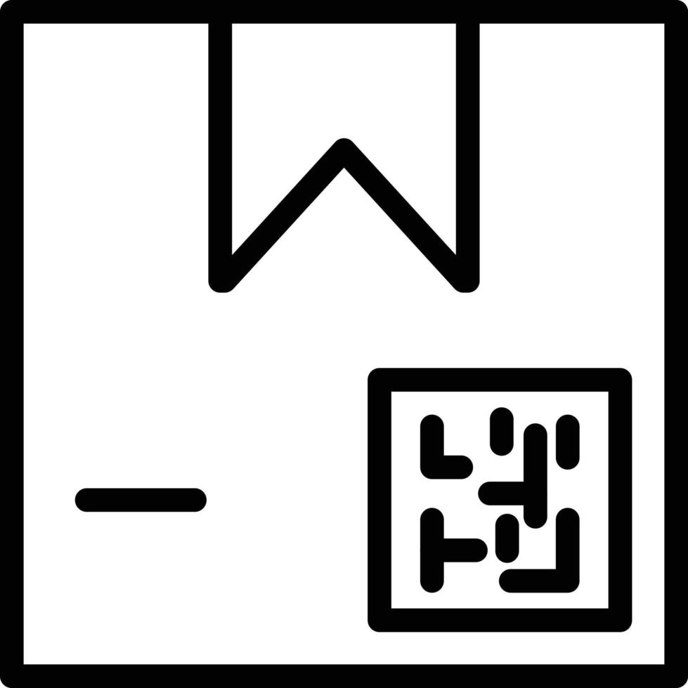 Package Qr Code Vector Icon Style 22242647 Vector Art At Vecteezy