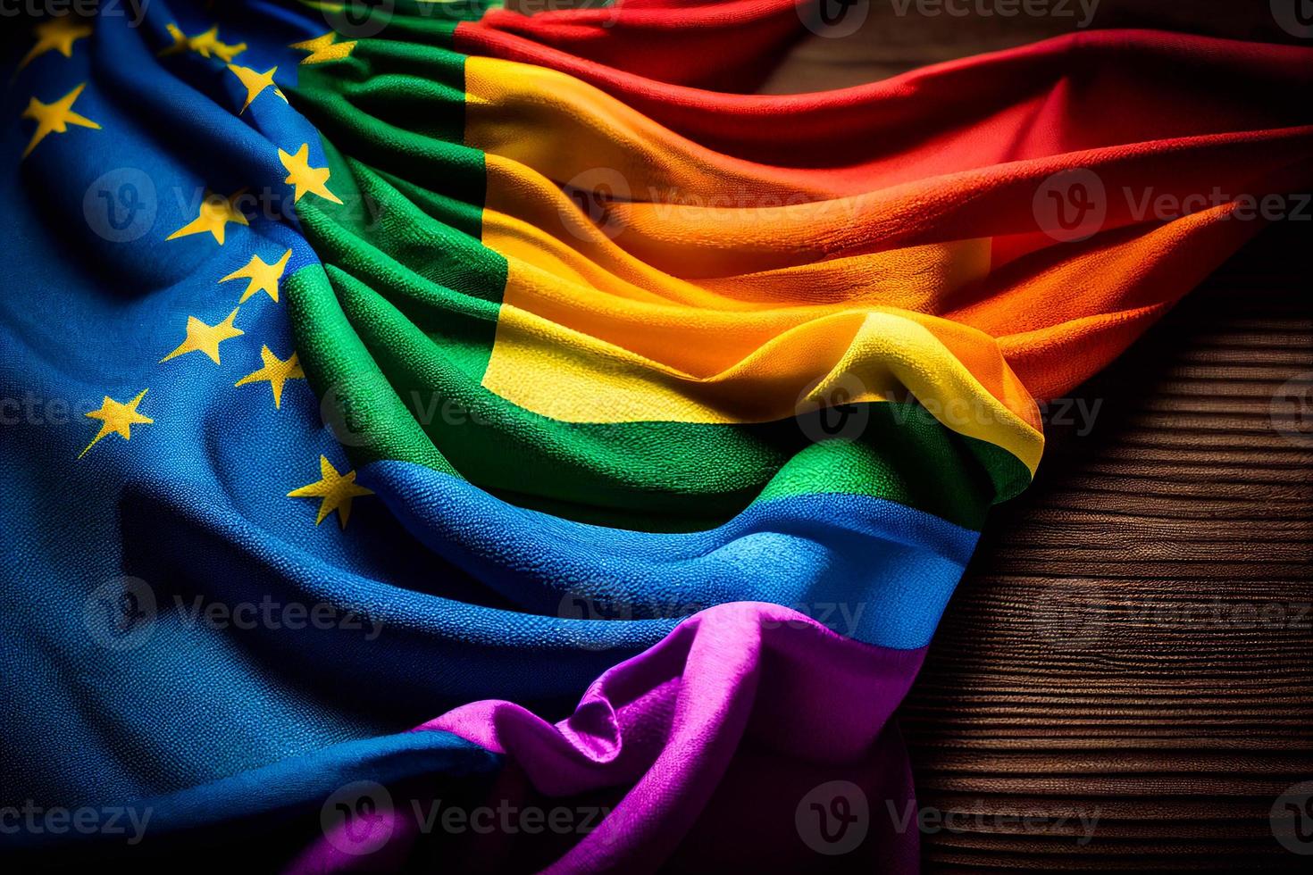 Pride flag illustration. Lgbt community symbol in rainbow colors ...