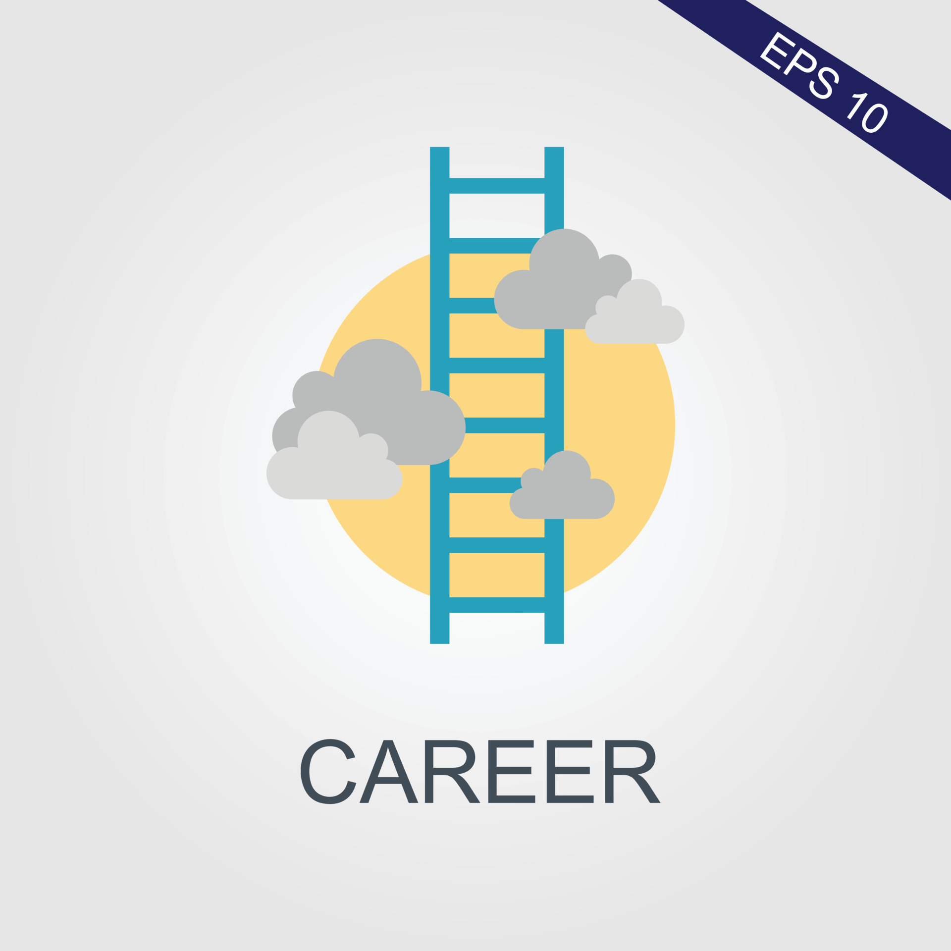 Career Icon vector. Simple flat symbol. Perfect colored pictogram illustration on white ...