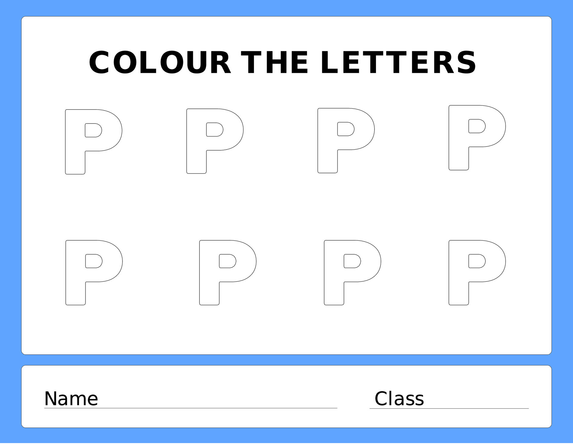 Letter P Coloring Pages Pre - Infoupdate.org