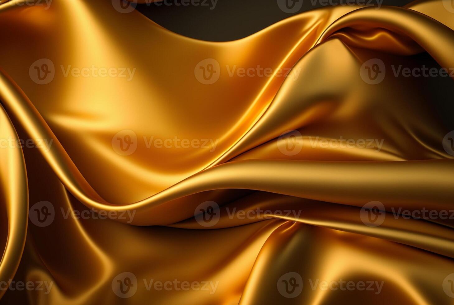 Abstract Gold Fabric Background Texture With Golden Elegant Satin